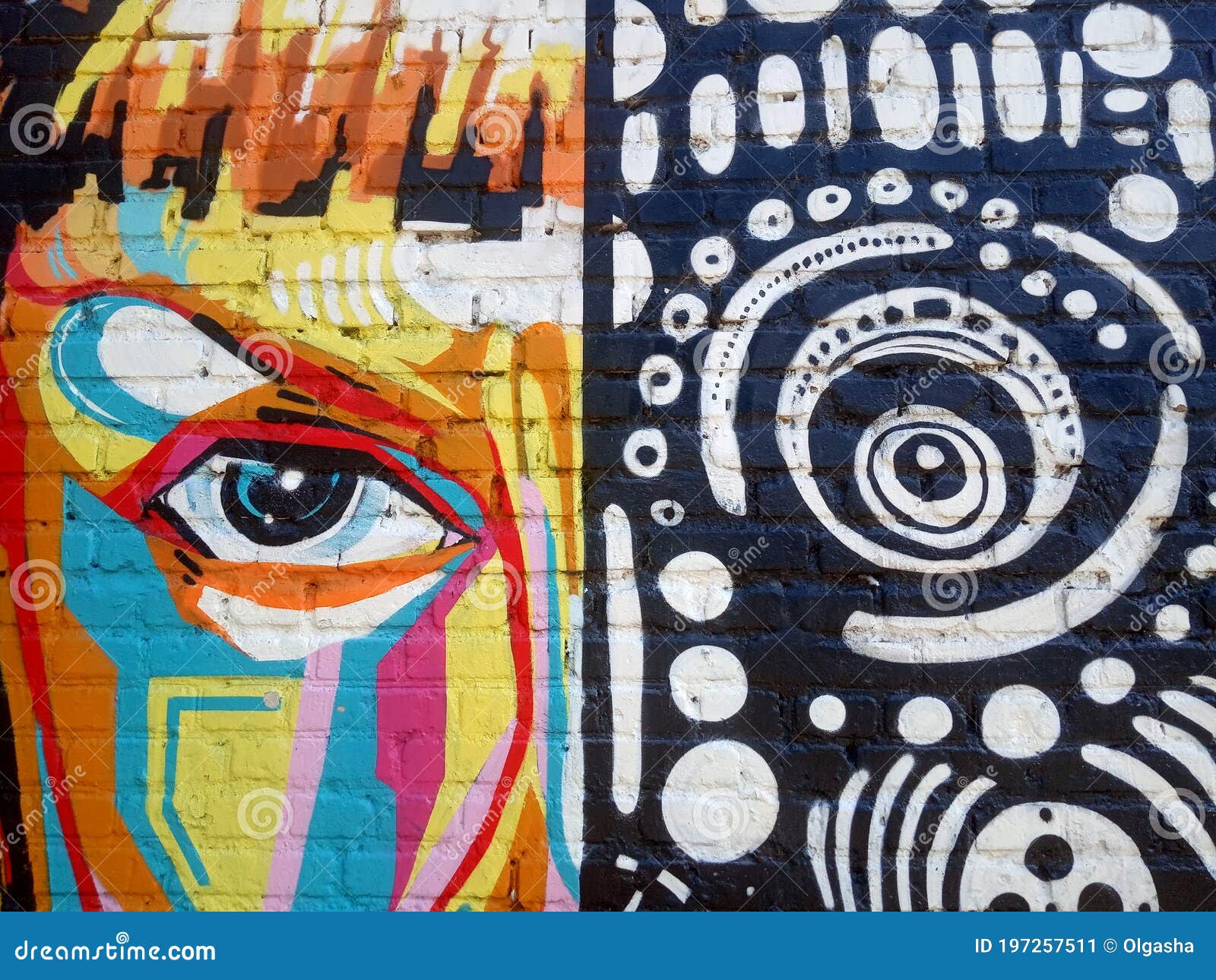 Graffiti, Colored Wall, Multi-colored Abstract Graffiti Editorial Photo ...