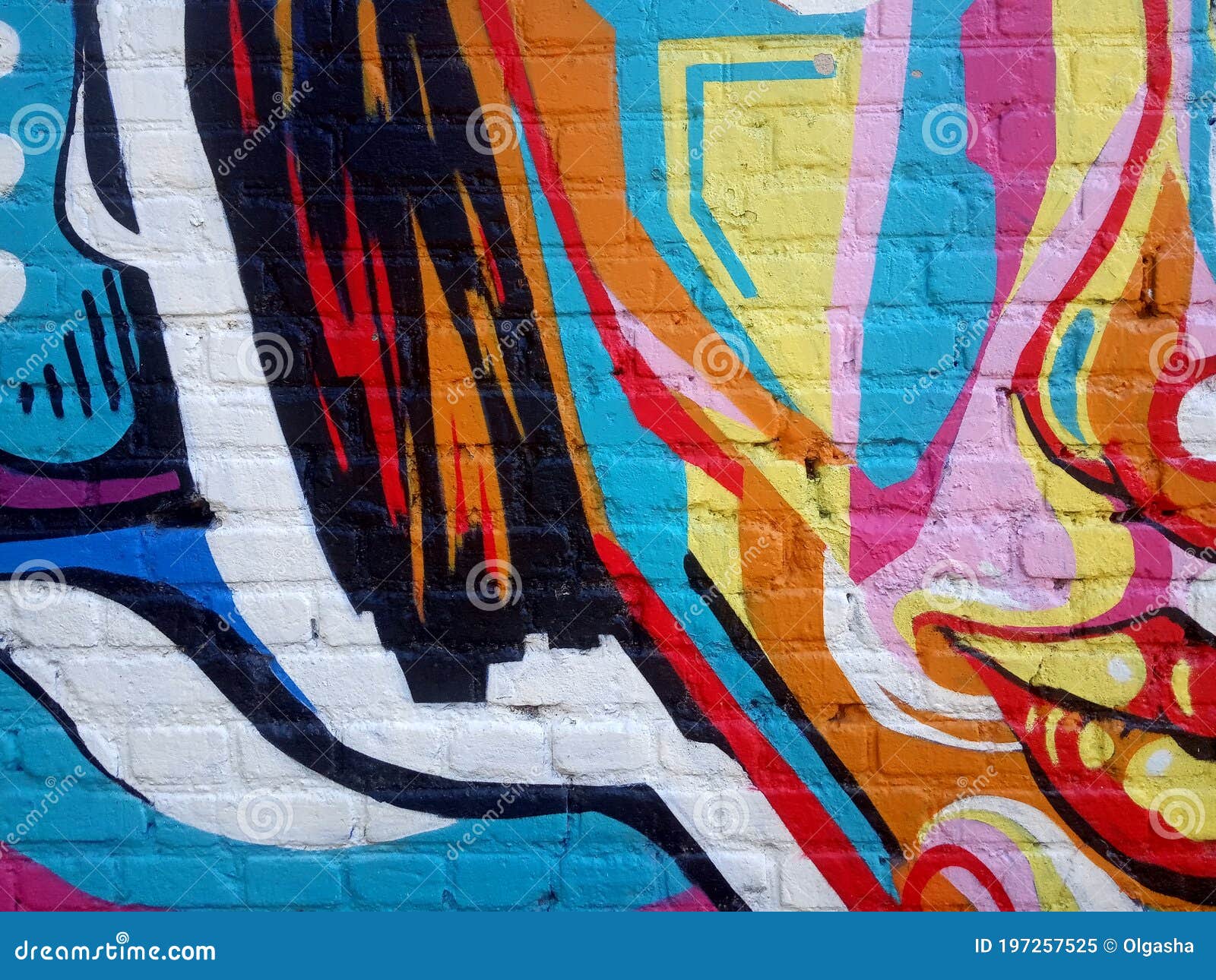 Graffiti, Colored Wall, Multi-colored Abstract Graffiti Editorial Image ...