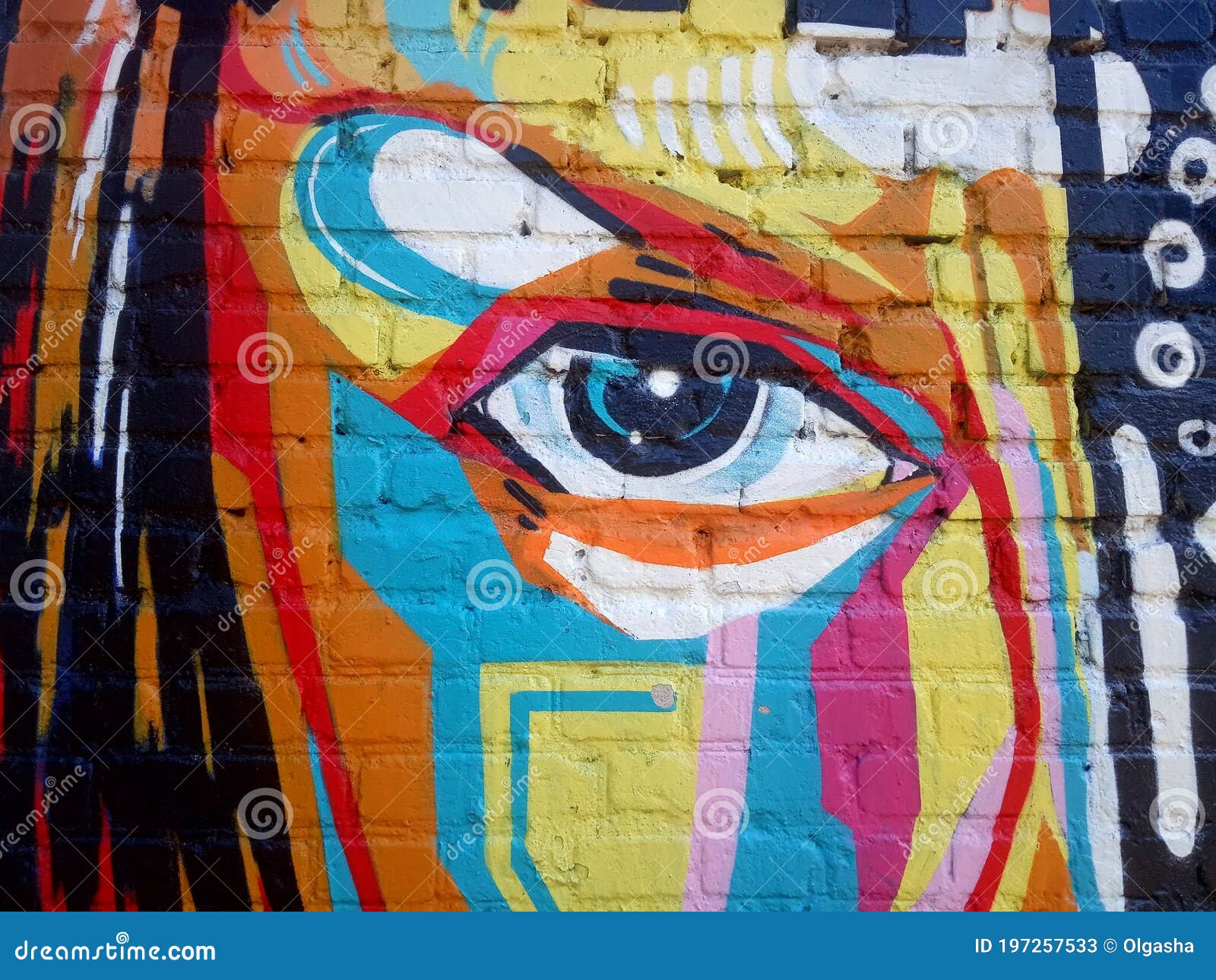 Graffiti, Colored Wall, Multi-colored Abstract Graffiti Editorial Stock ...