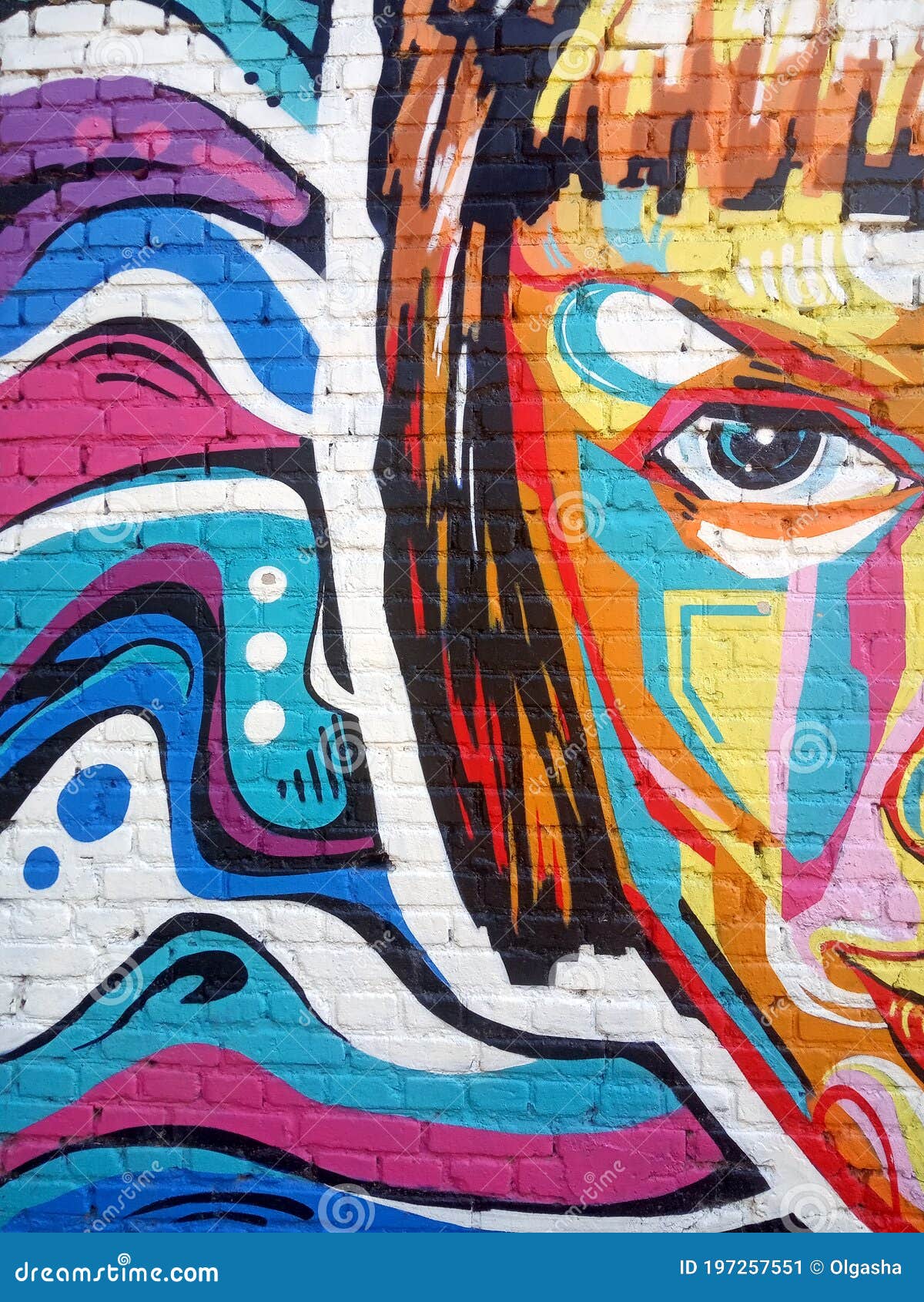 Graffiti, Colored Wall, Multi-colored Abstract Graffiti Editorial Photo ...