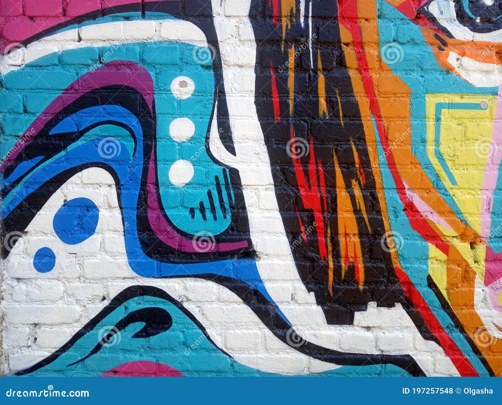 Graffiti, Colored Wall, Multi-colored Abstract Graffiti Editorial Stock ...