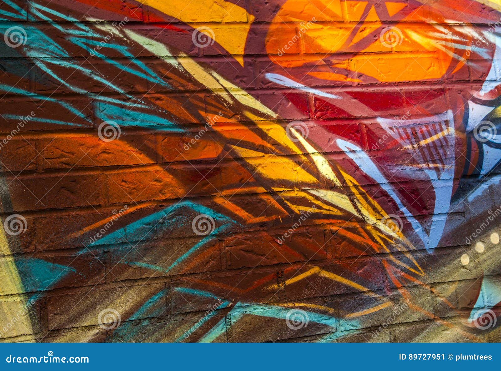 Graffiti, colorful urban editorial photo. Image of design - 89727951