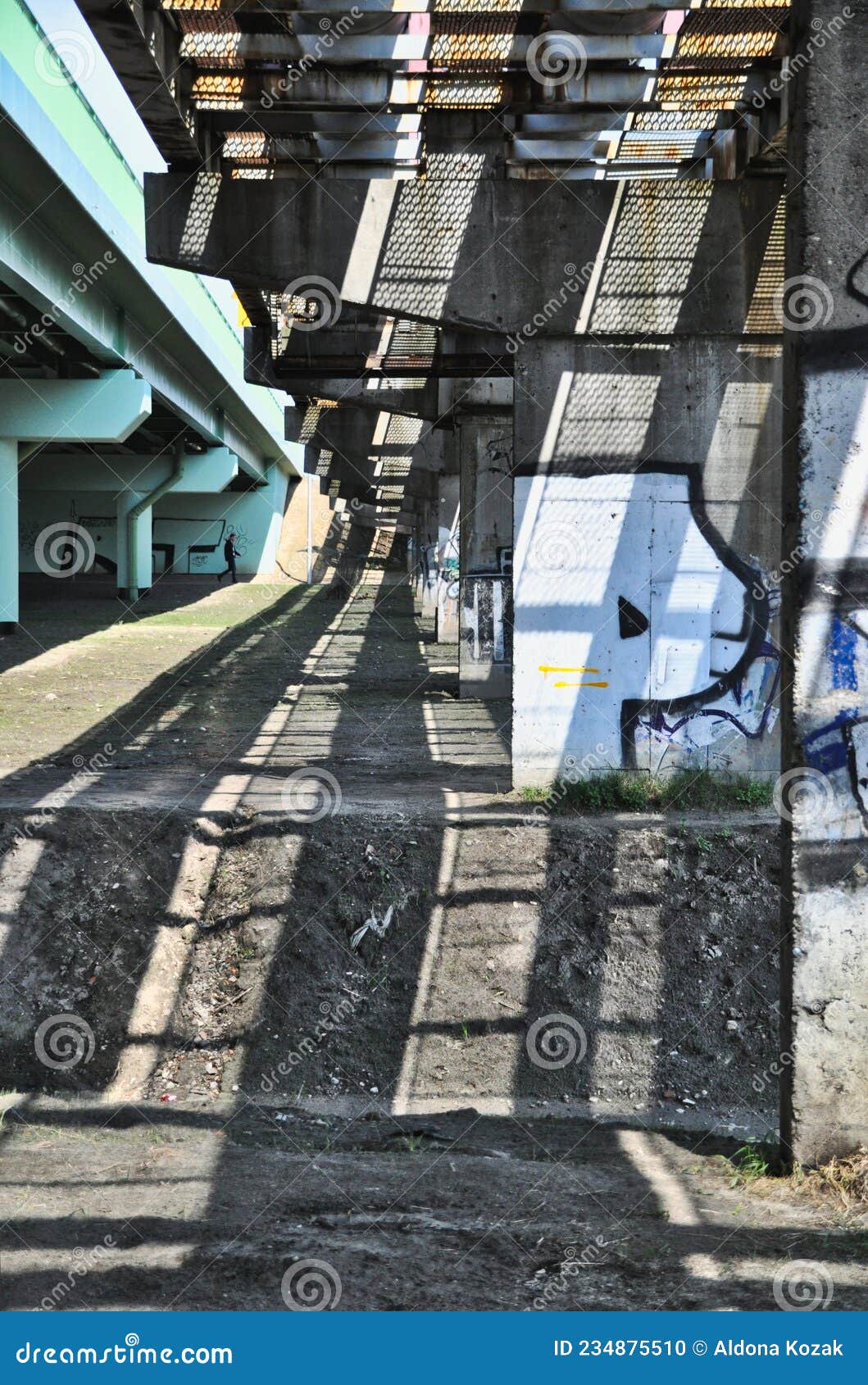 Under The Viaduct In City Stock Photography | CartoonDealer.com #38419874