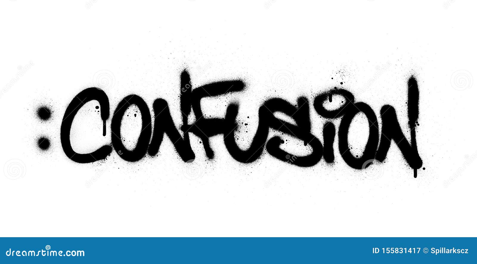 Confusion Word Cloud Means Confusing Confused Dilemma Stock Photo ...