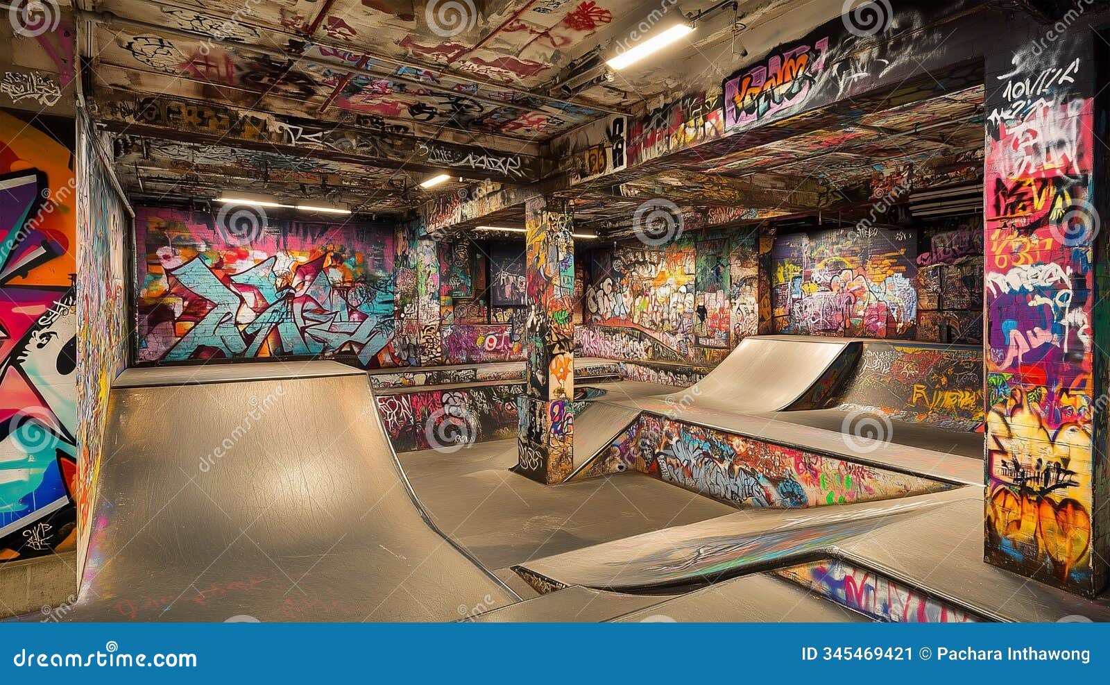 Graffiti Skate Roller Background 03 Vector Illustration | CartoonDealer ...