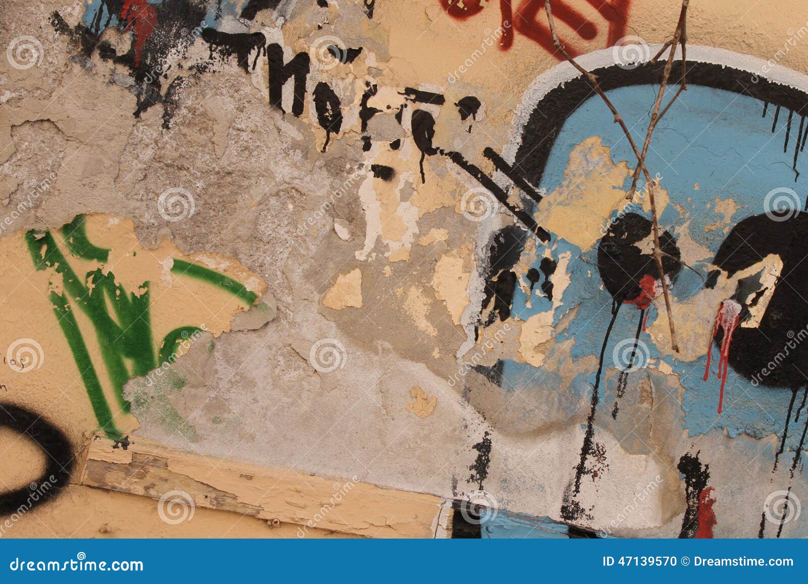 Graffiti covered wall stock illustration. Illustration of backgrounds ...