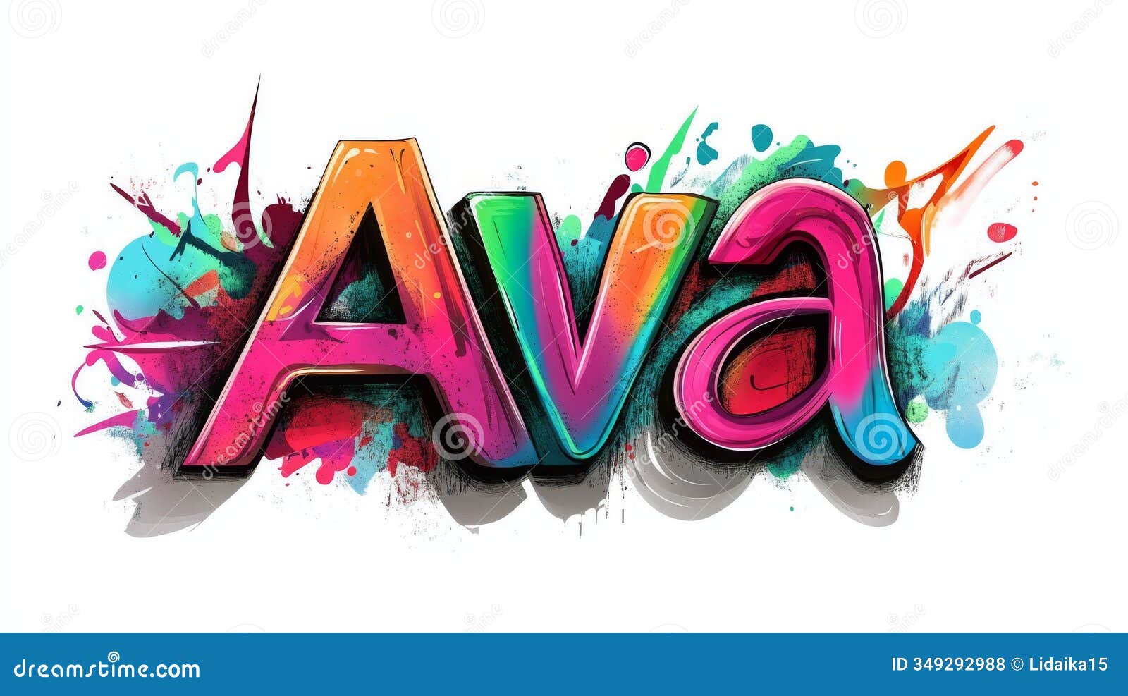 Graffiti de lava stock de ilustración. Ilustración de chapoteo - 349292988