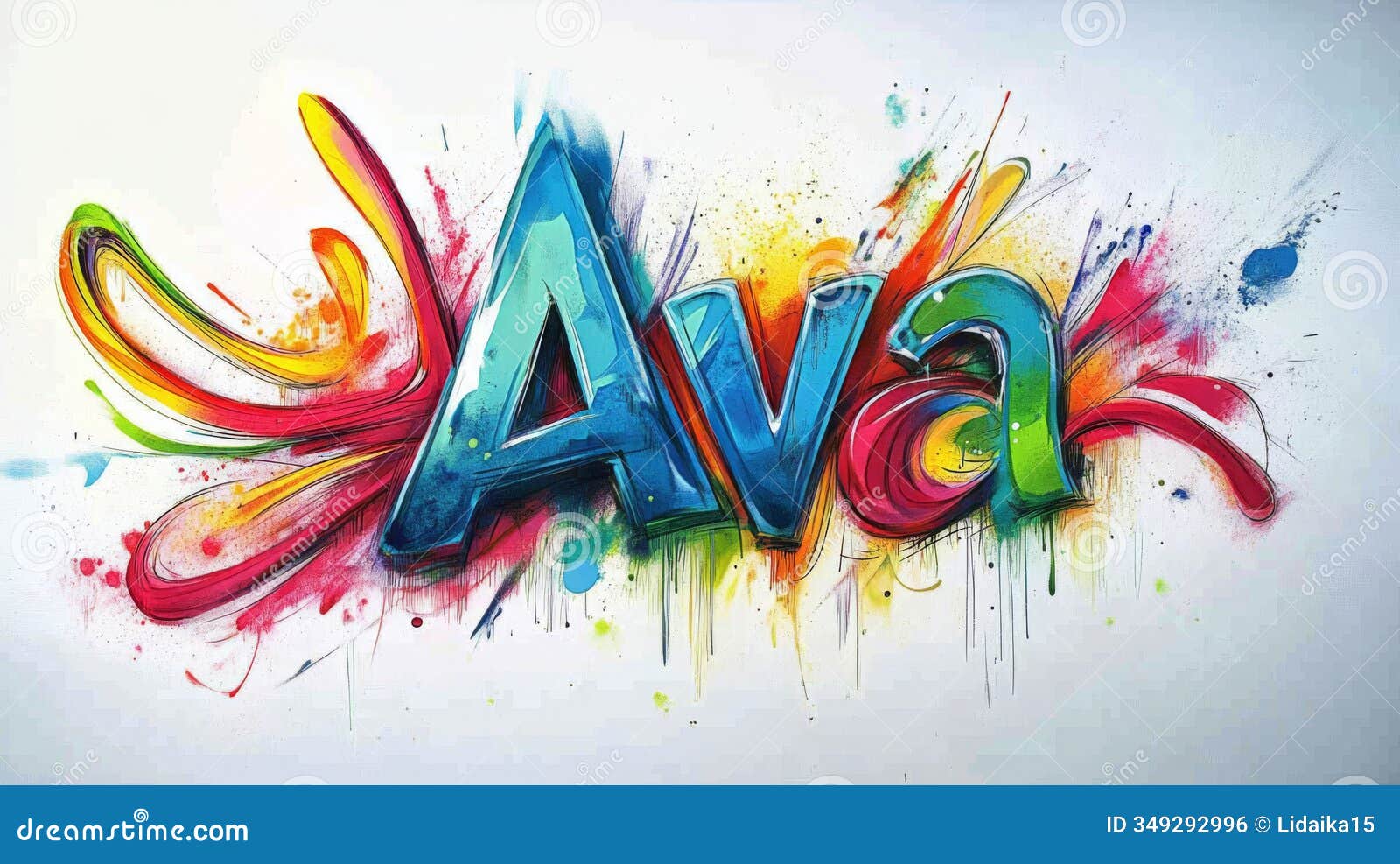 Graffiti de lava stock de ilustración. Ilustración de nantes - 349292996