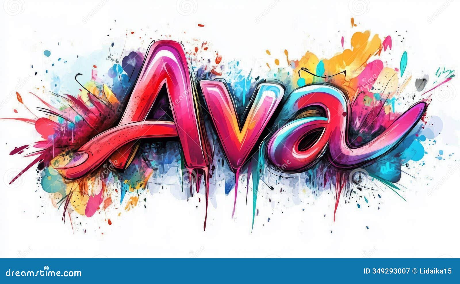 Graffiti de lava stock de ilustración. Ilustración de vibrante - 349293007