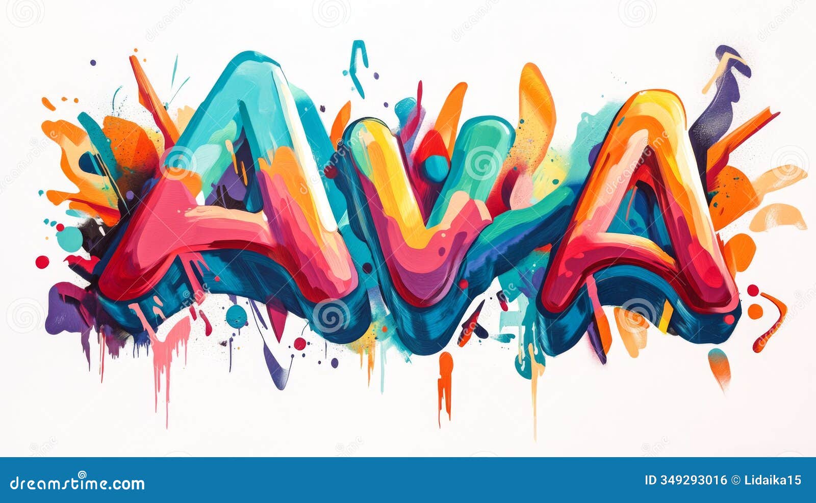 Graffiti de lava stock de ilustración. Ilustración de moderno - 349293016