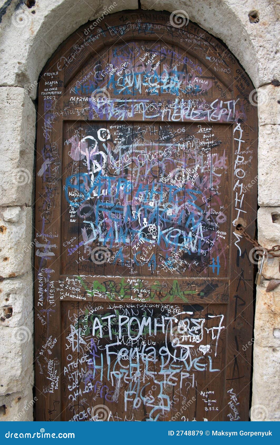 Graffiti On The Door Picture. Image: 2748879