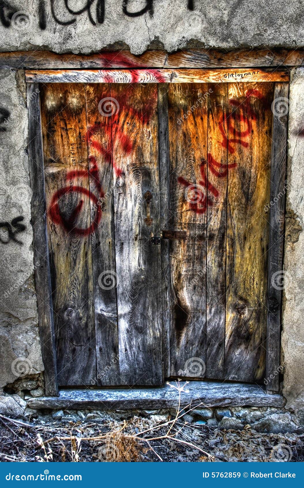Graffiti door stock image. Image of door, wood, tone, grain - 5762859