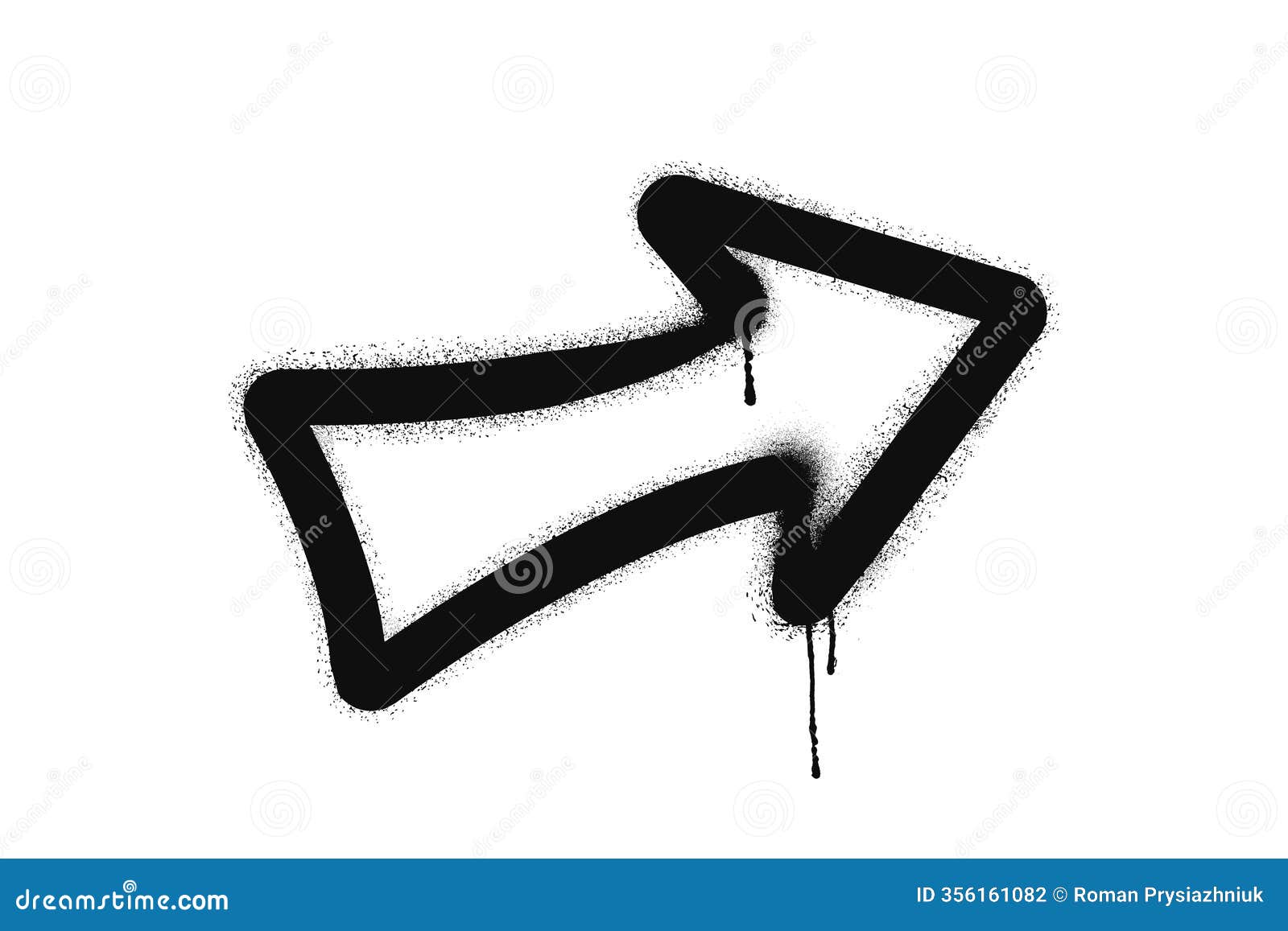 Graffiti Drawing Symbols Set. Painted Graffiti Spray Pattern Of ...