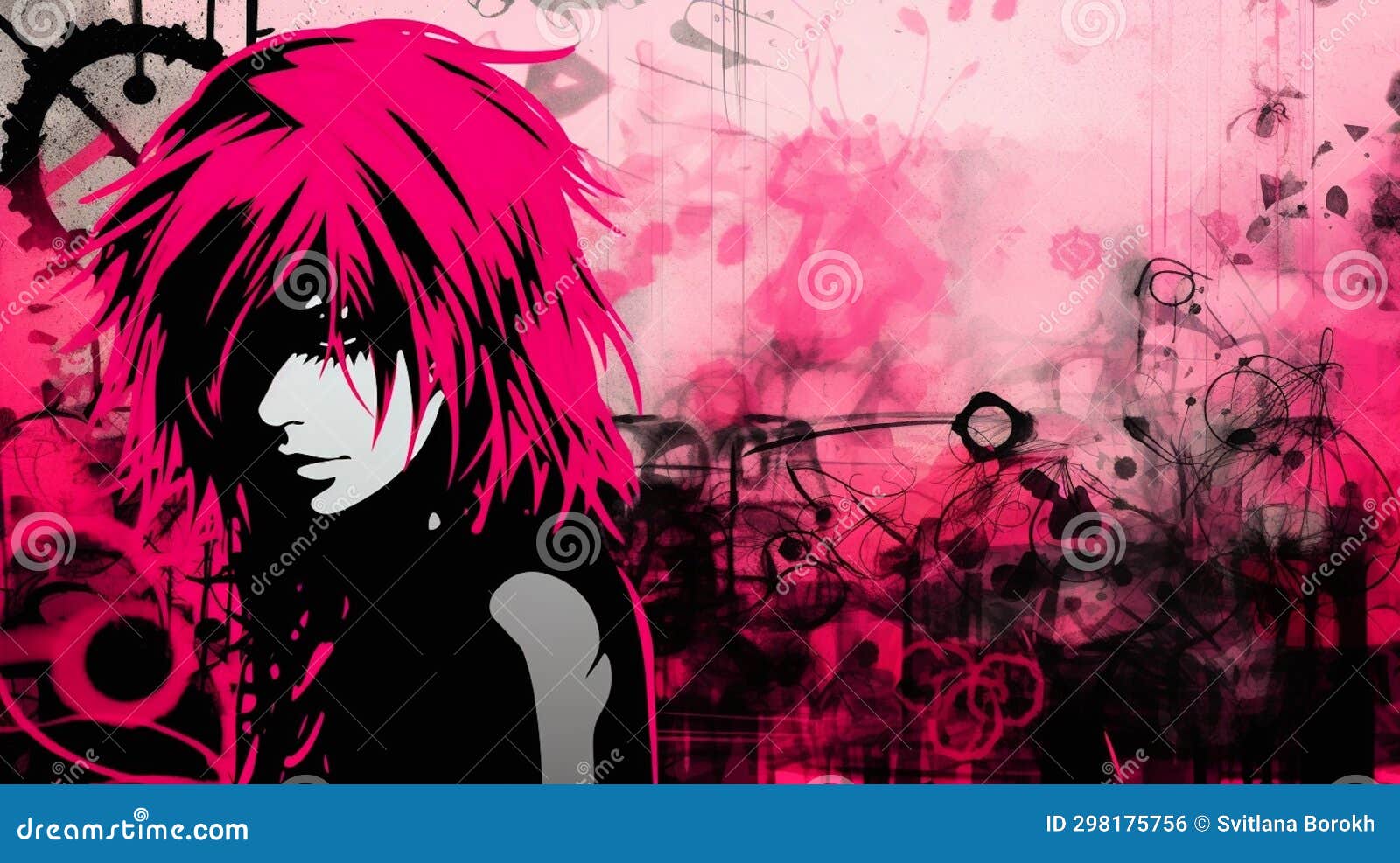 Graffiti Drawing Emo Symbols Background . Painted Graffiti Spray ...