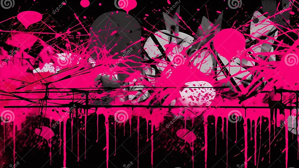 Graffiti Drawing Emo Symbols Background . Painted Graffiti Spray ...