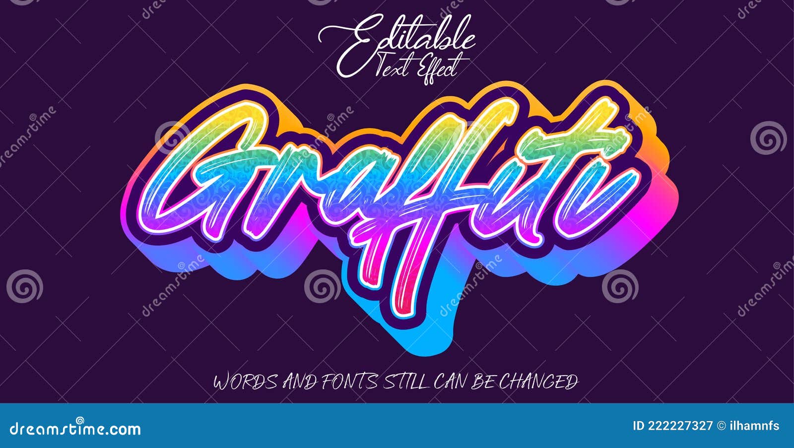 Editable Graffiti Font. Aerosol Graffiti Paint Spray. Street Art ...