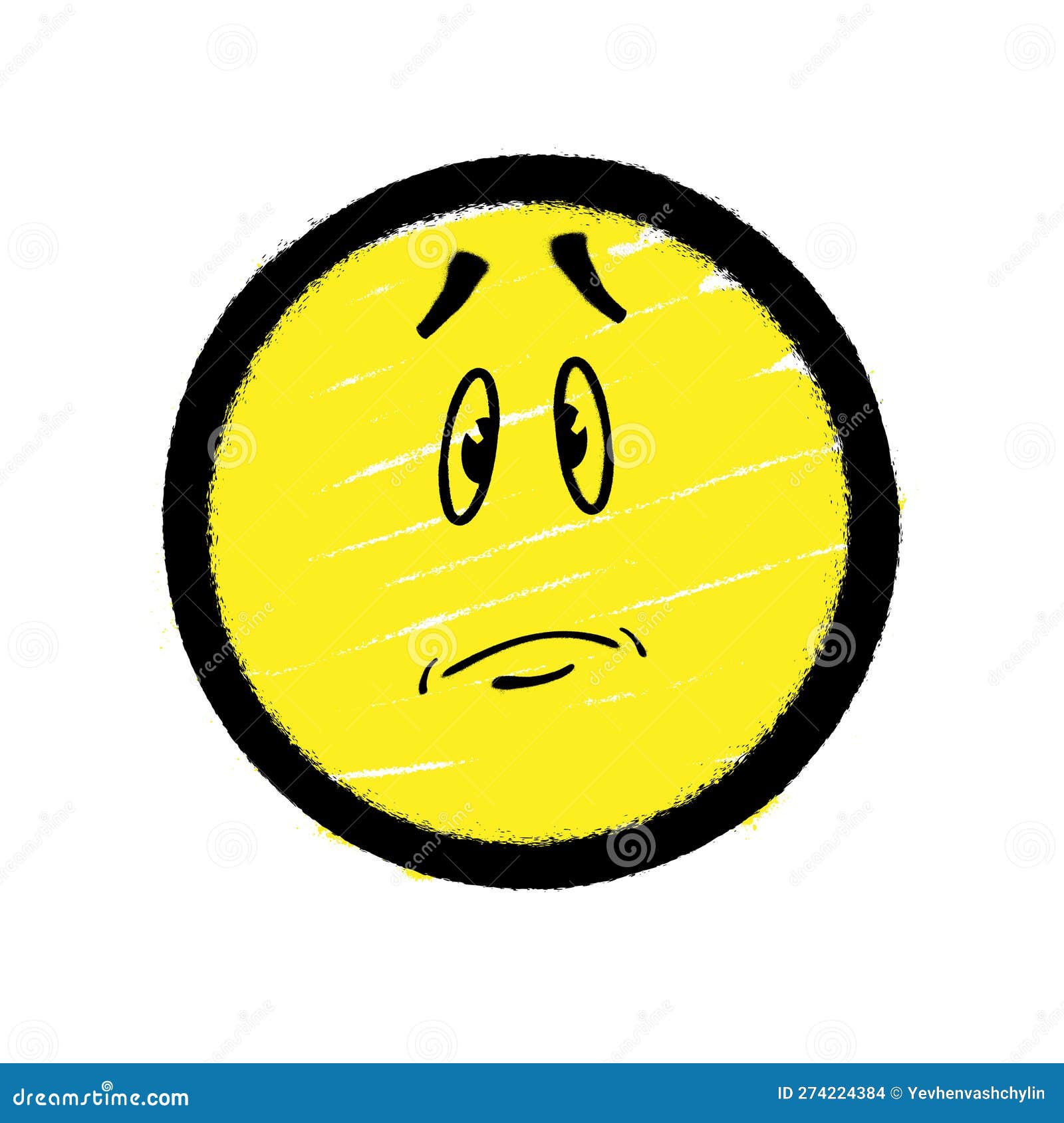 Graffiti Emoticon. Smiling Face Painted Spray Paint. Vector ...