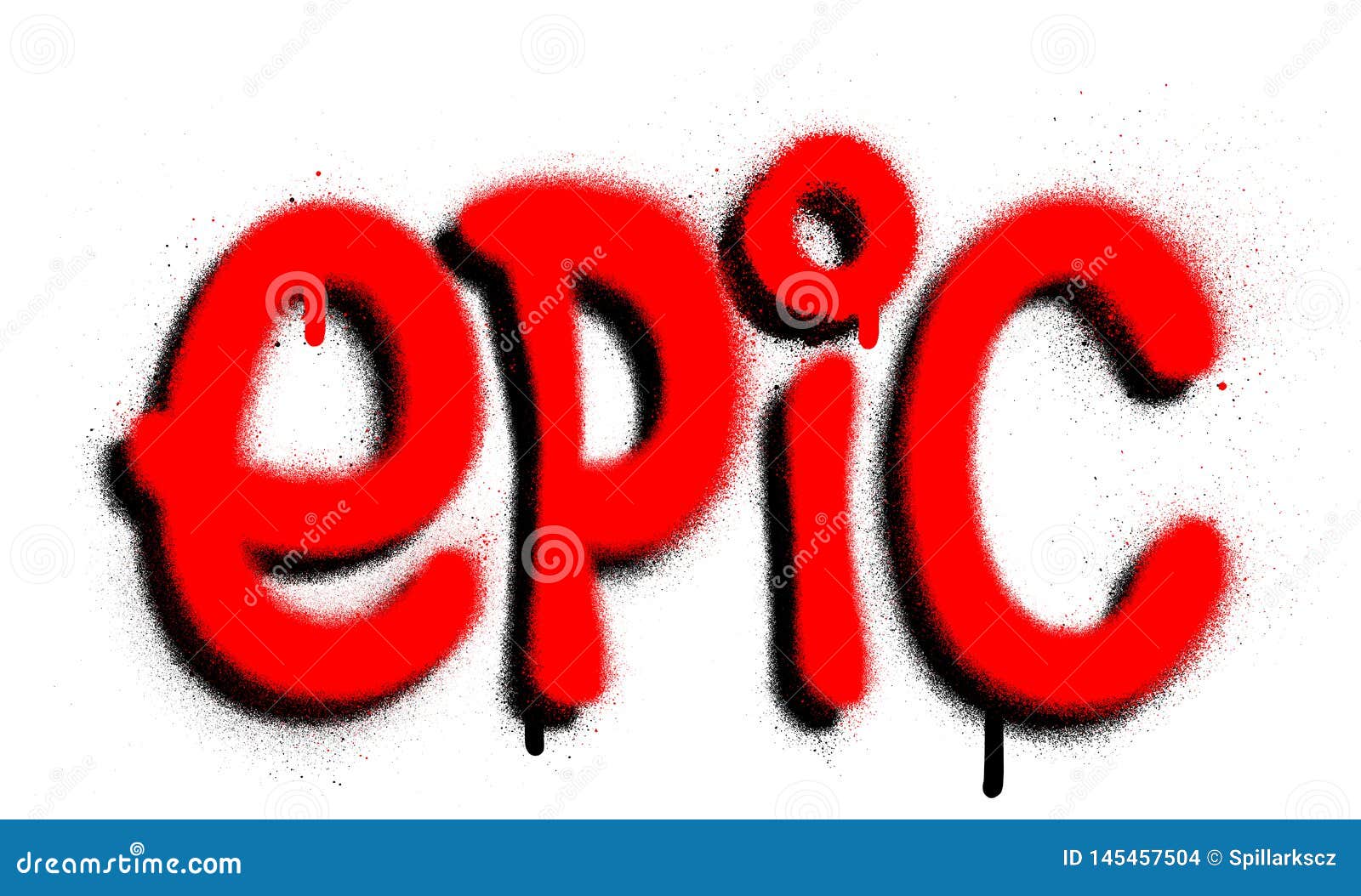Word Epic Handlettered Graphic Royalty-Free Cartoon | CartoonDealer.com ...