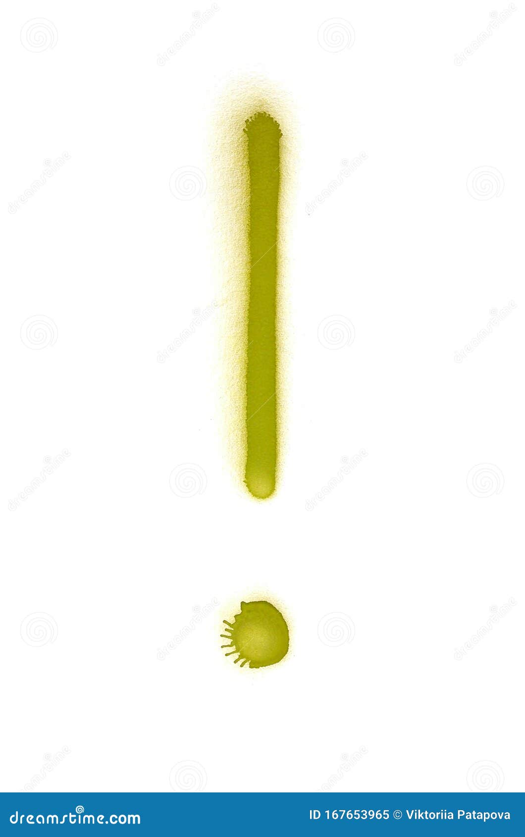 Graffiti Exclamation Mark Sign Sprayed on White Isolated Background ...