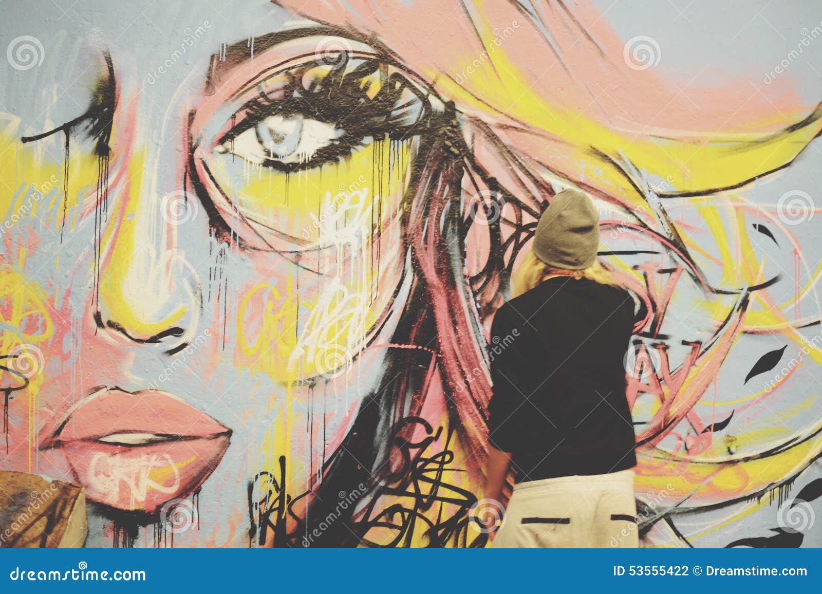 Graffiti editorial photography. Image of graffiti, bansky - 53555422