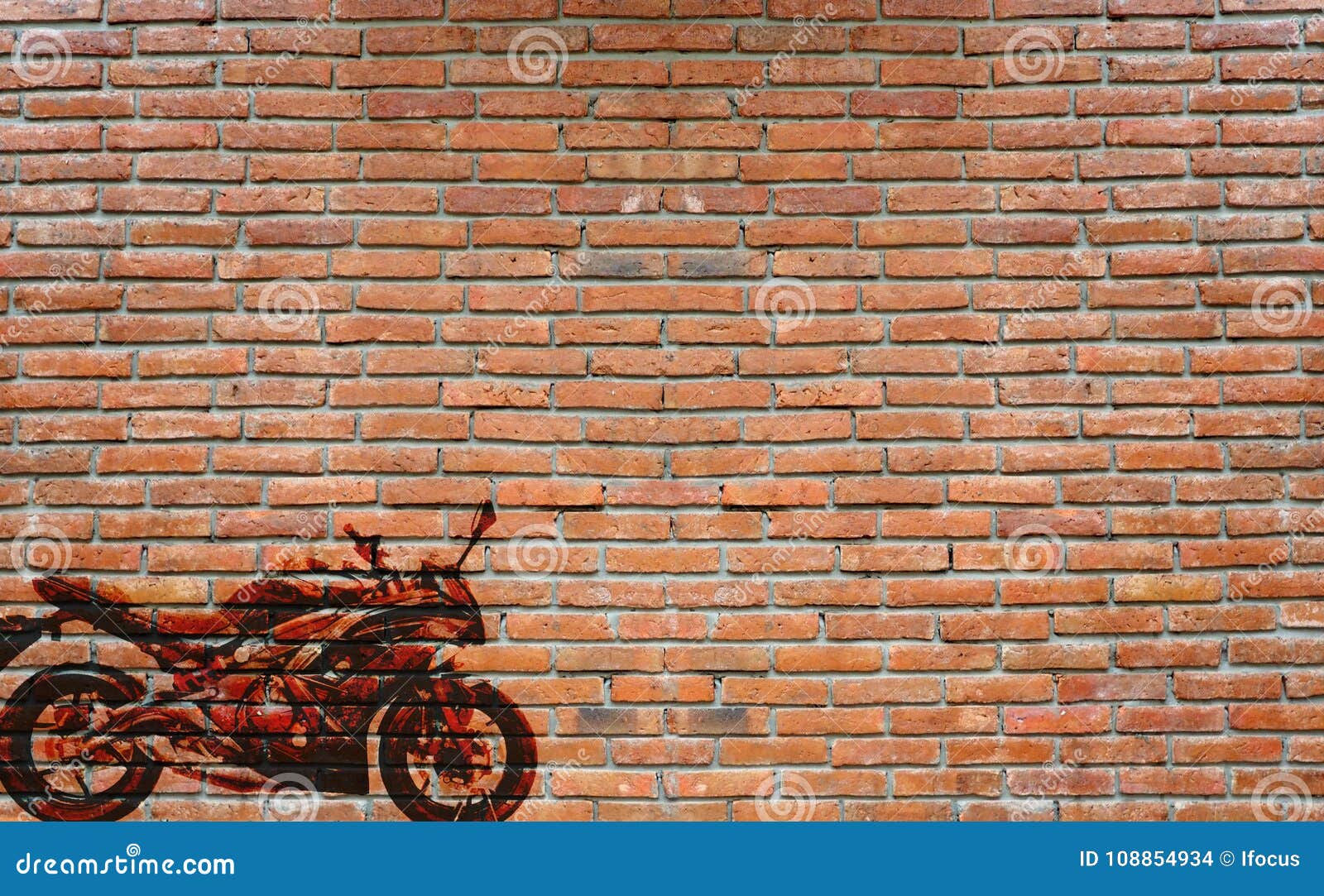 Wall Graffiti Featuring a Motorcycle Stock Photo - Image of structure ...