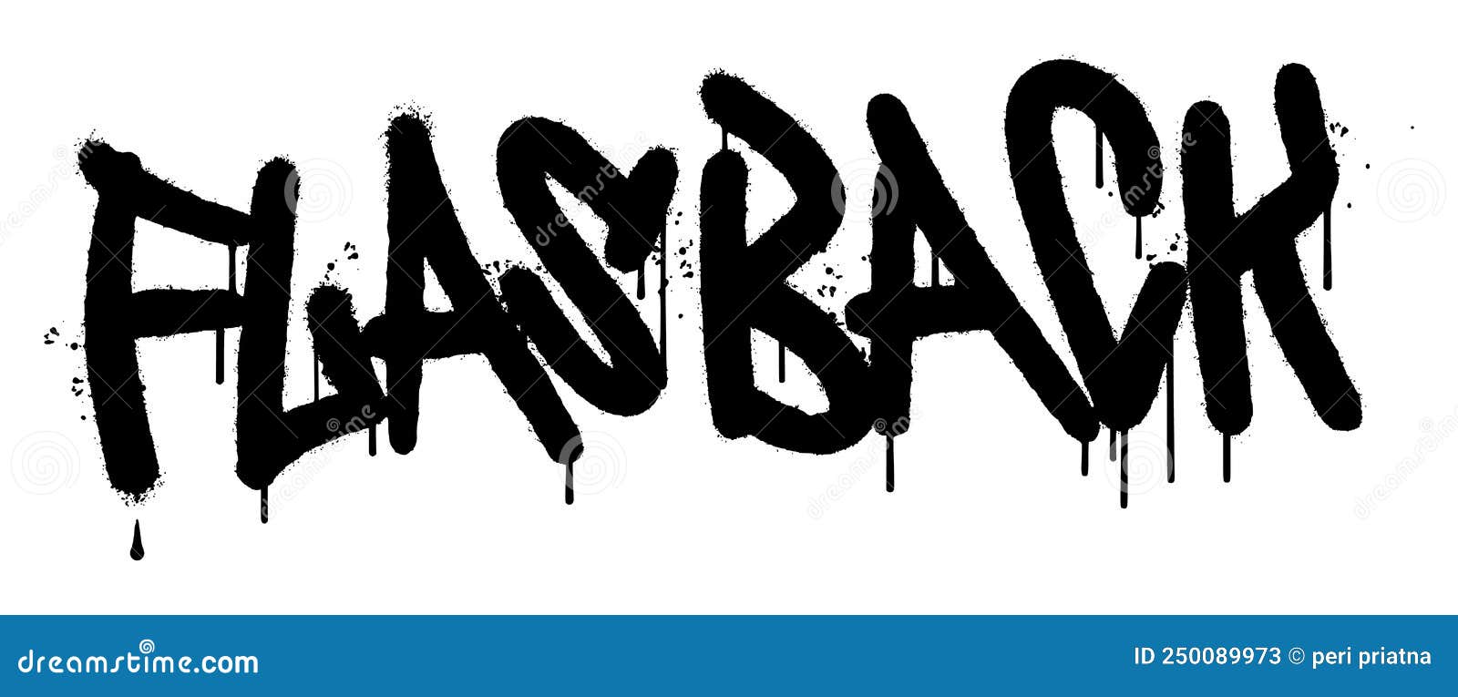 Flashback - Vector Illustrated Comic Book Style Words. | CartoonDealer ...