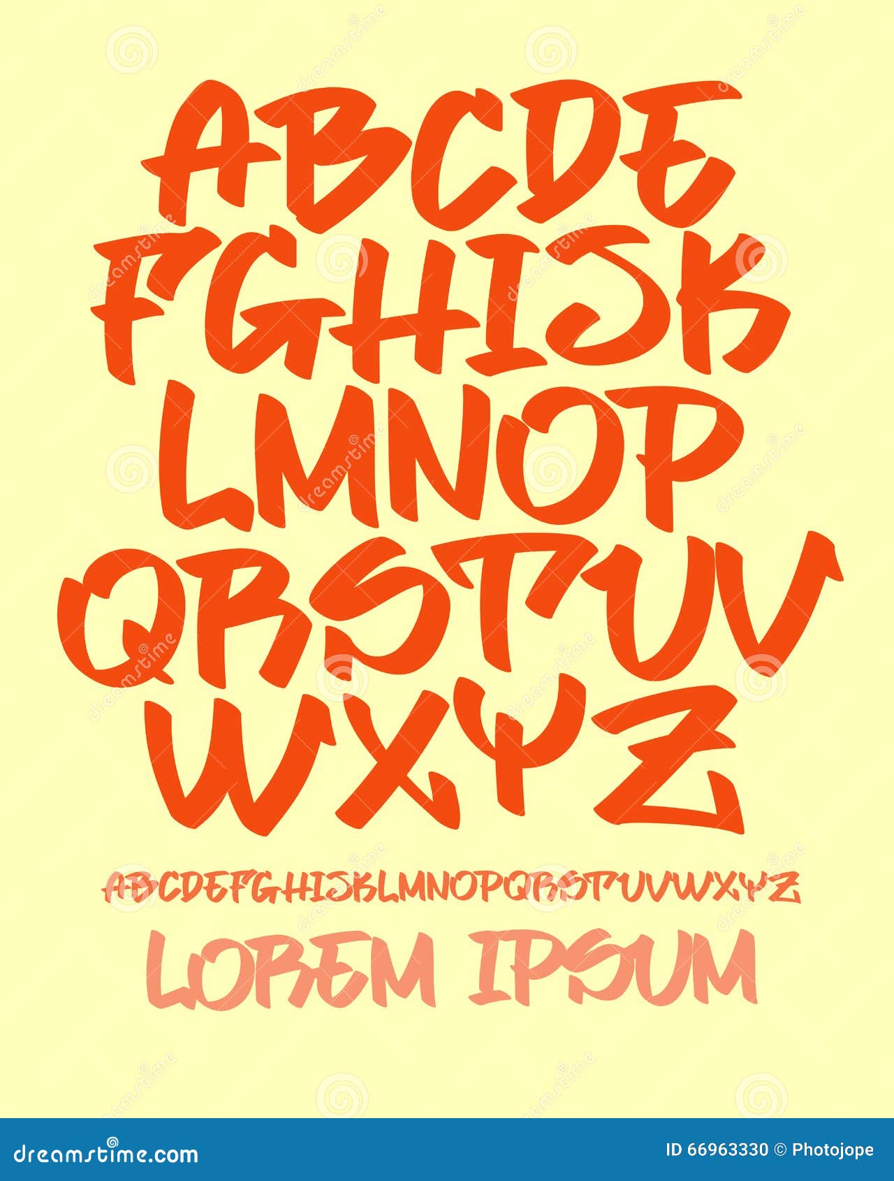 Graffiti Readable Fonts Alphabet Over White In Multiple Color Cartoon ...