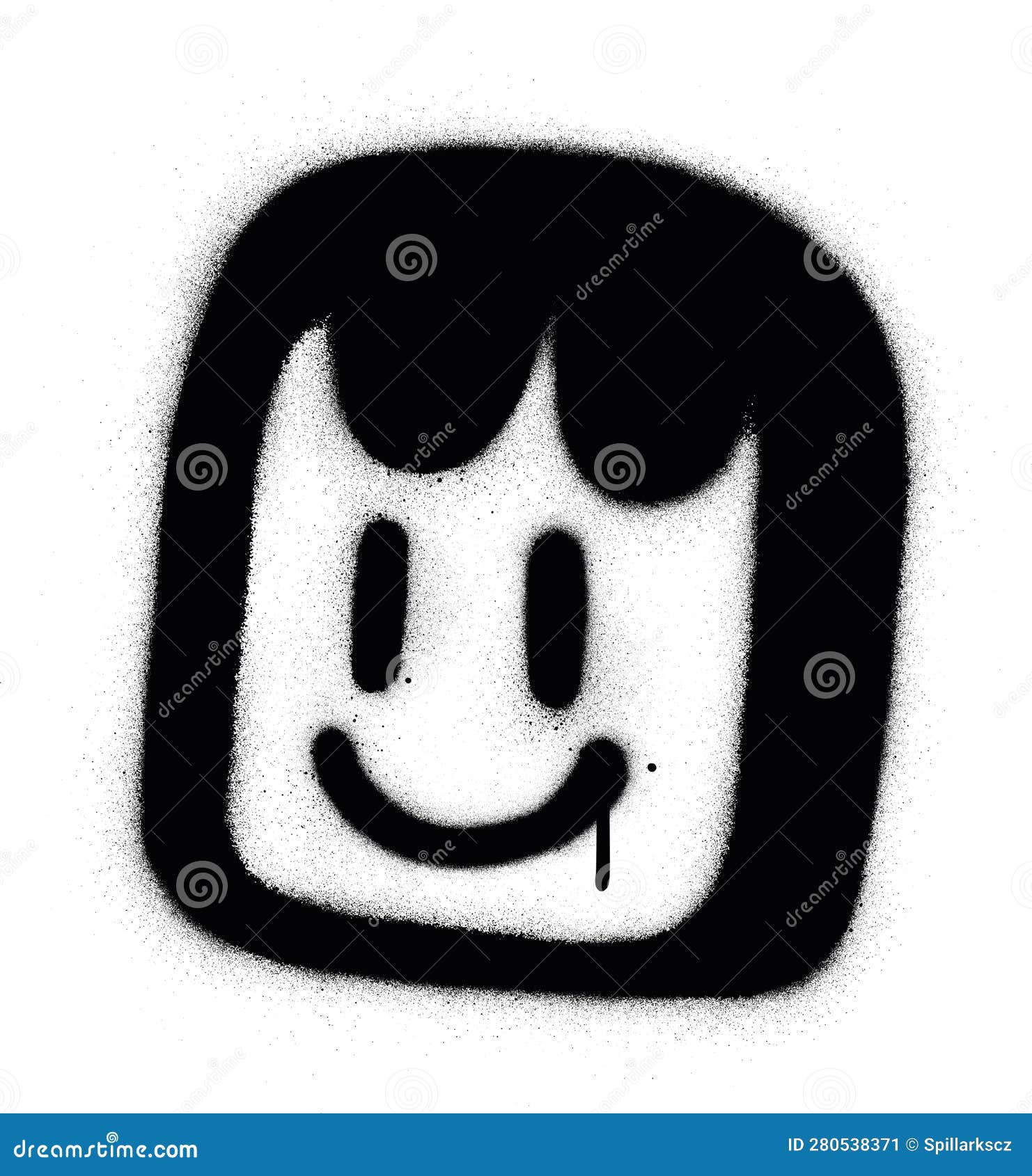 Graffiti Funny Icon of a Slice of Bread Stock Vector - Illustration of ...