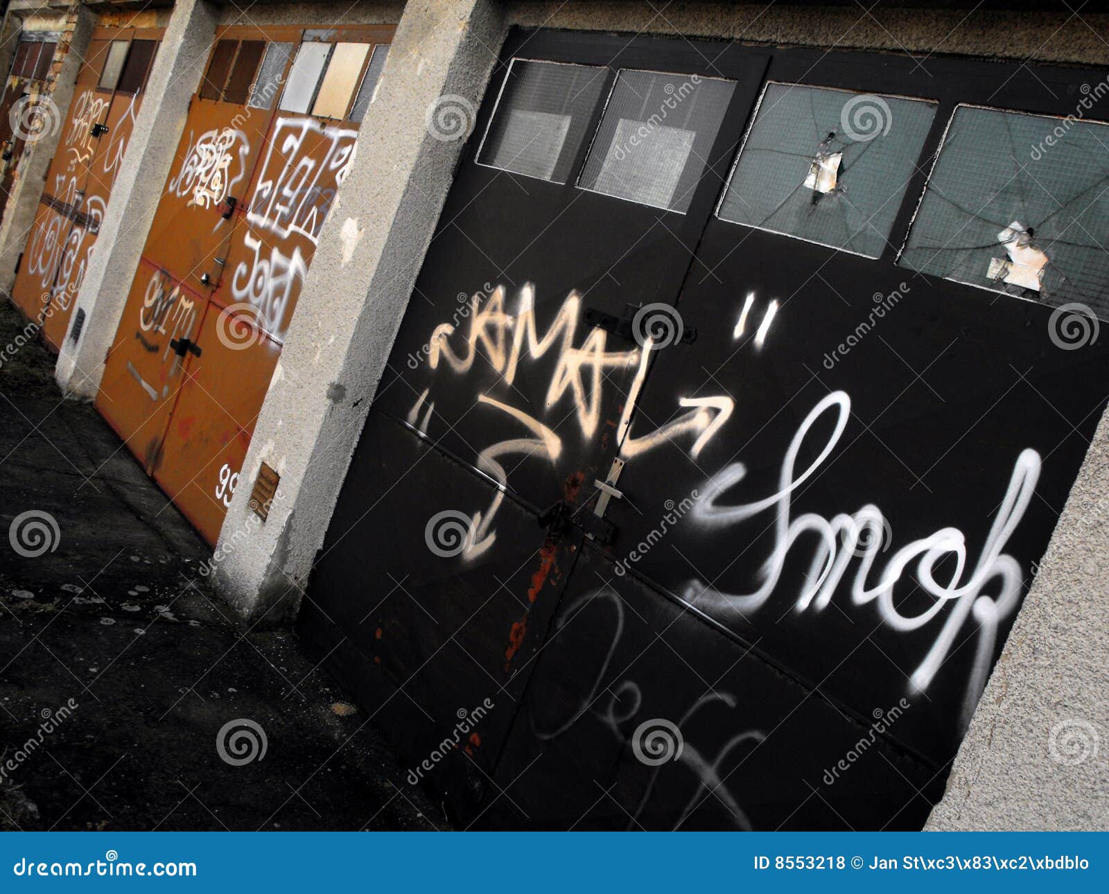 Graffiti Garages Picture. Image: 8553218