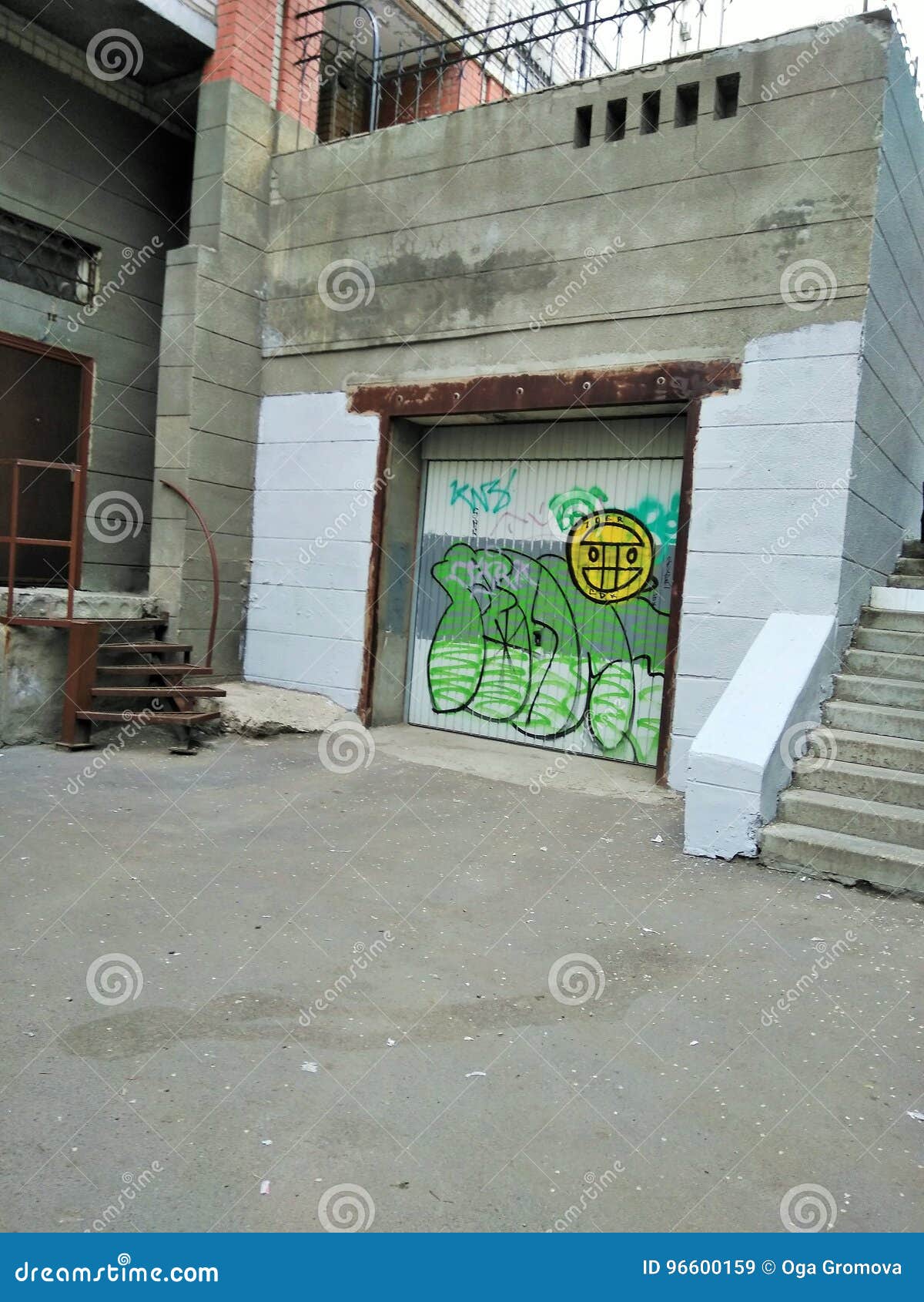 Graffiti on the Gates of the City Street Editorial Stock Image - Image ...