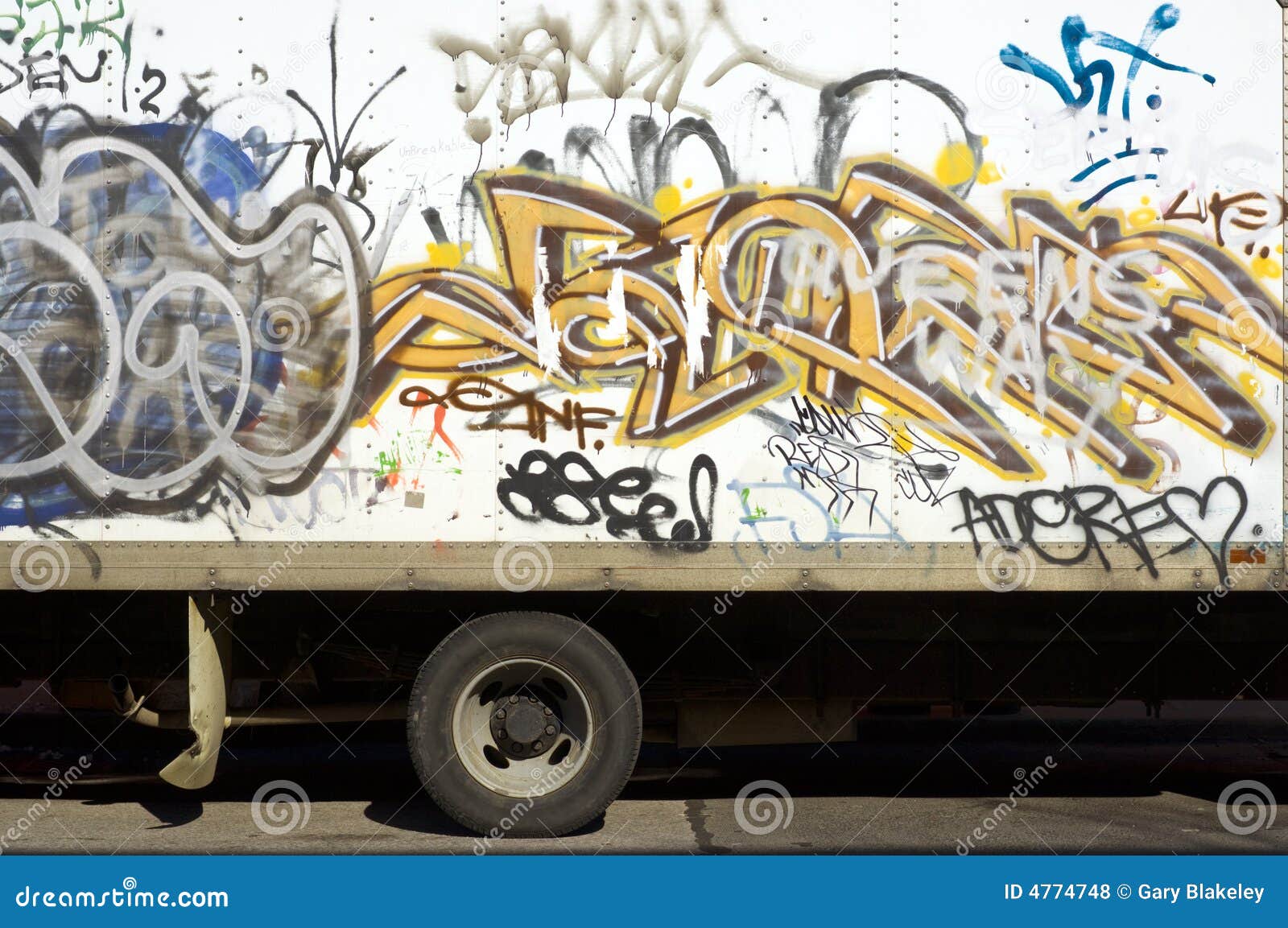 Graffiti on the Go stock photo. Image of colourful, color - 4774748