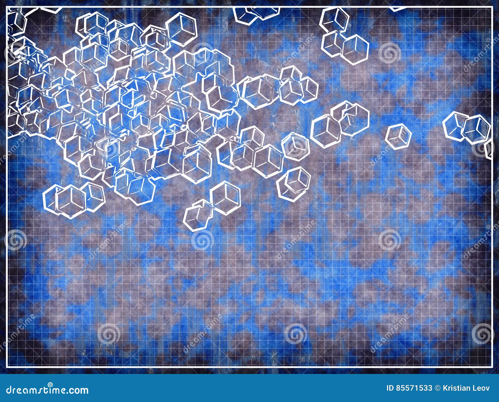 Graffiti grid cubes stock illustration. Illustration of digital - 85571533