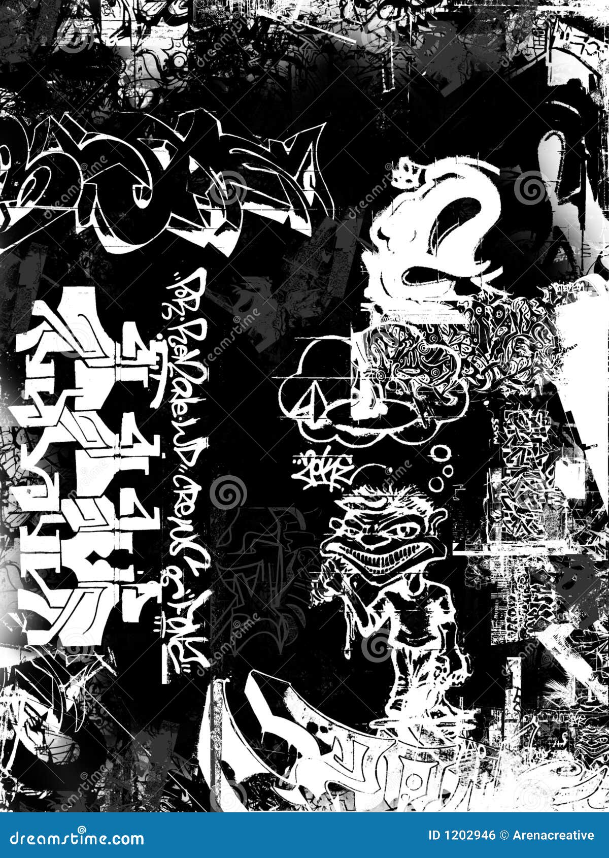 Graffiti grunge stock illustration. Illustration of grunge - 1202946