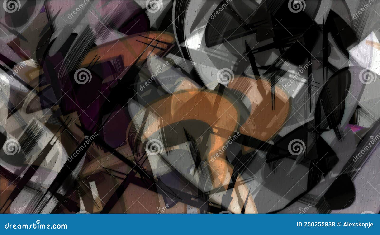 Graffiti Hand Draw Digital Art Stock Illustration - Illustration of ...