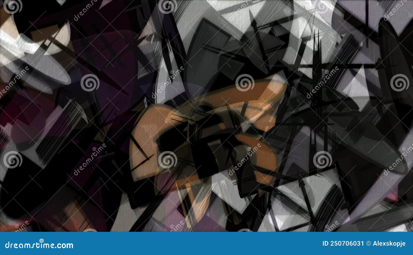 Graffiti Hand Draw Digital Art Stock Illustration - Illustration of ...