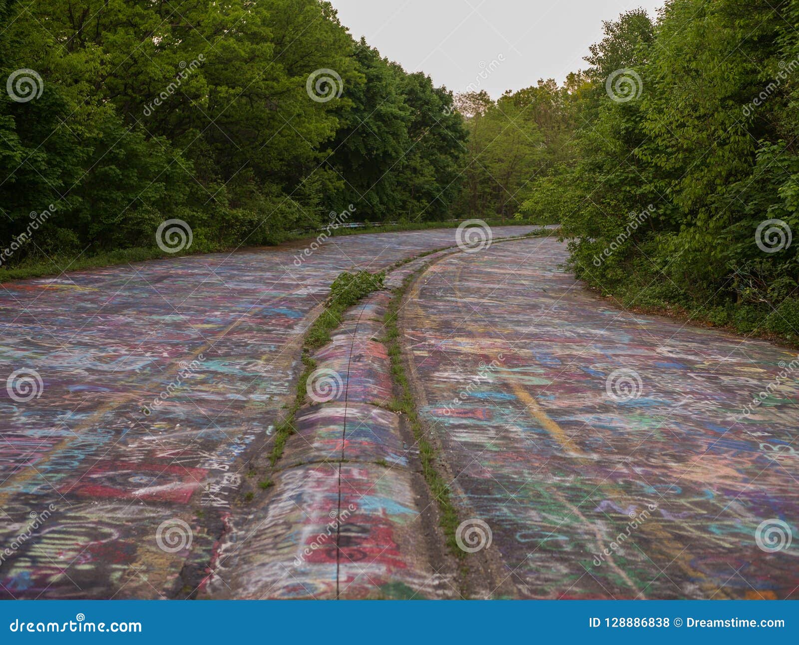 Graffiti Highway stock photo. Image of pa61, pennsylvanias - 128886838