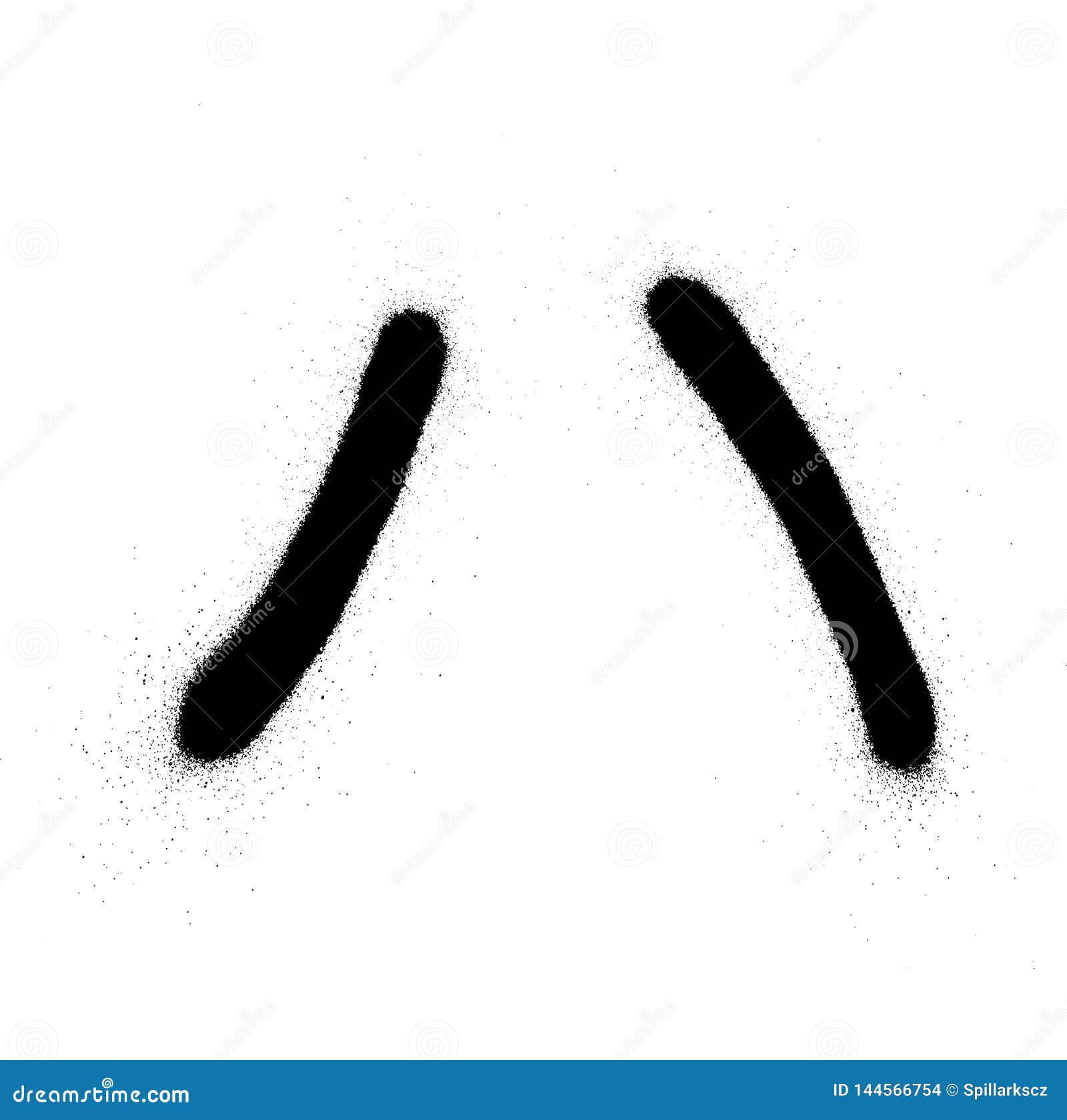 Graffiti Japanese HA Character Sprayed in Black Over White Stock Vector ...