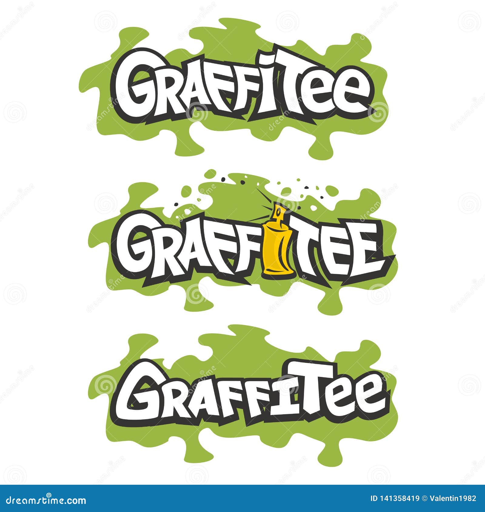 Graffiti Logo Inscription. Vector Illustration. Stock Vector ...