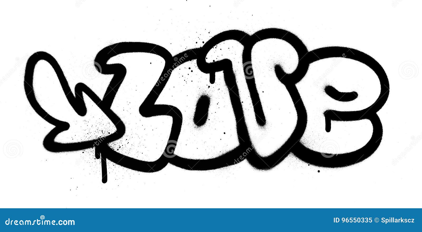 Love In Graffiti Style Bubble Fonts Stock Image | CartoonDealer.com ...
