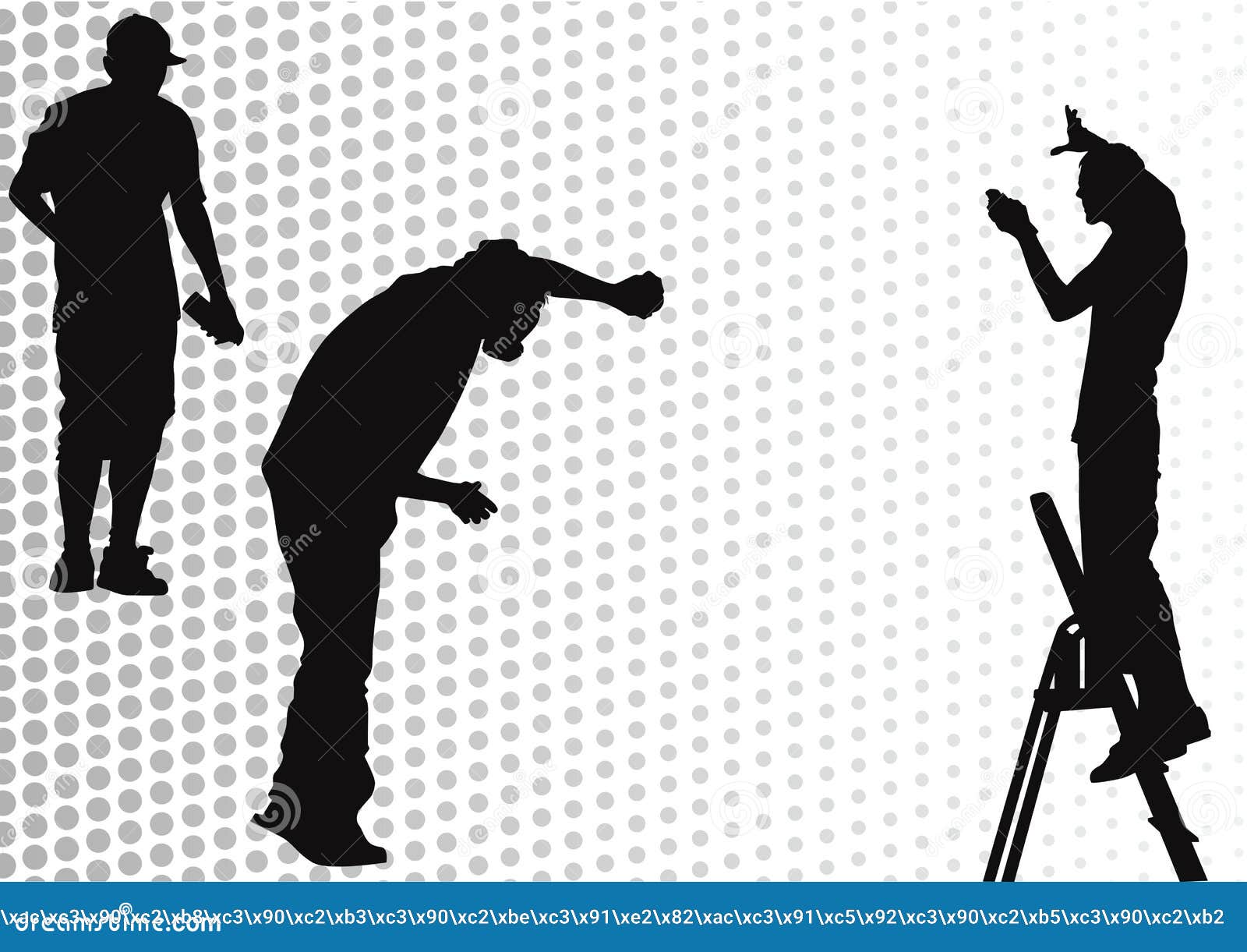 Graffiti man stock vector. Illustration of graffiti, teenager - 10677240