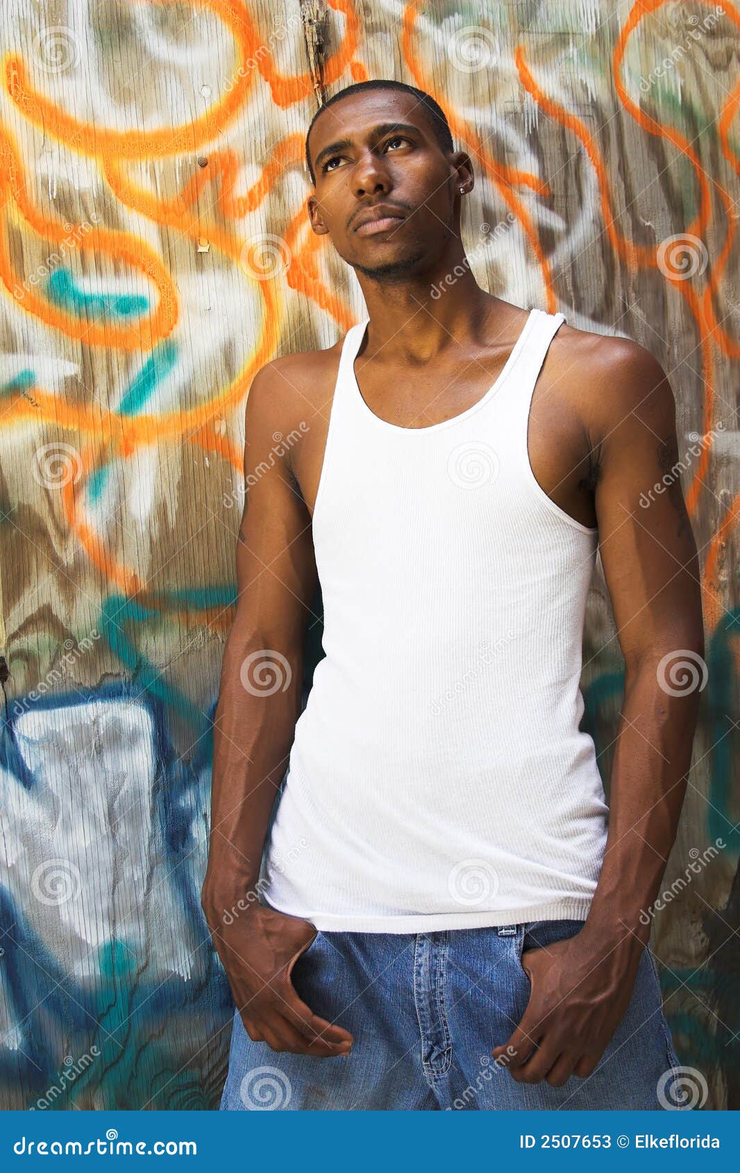 Graffiti man stock image. Image of american, rapper, tattoo - 2507653