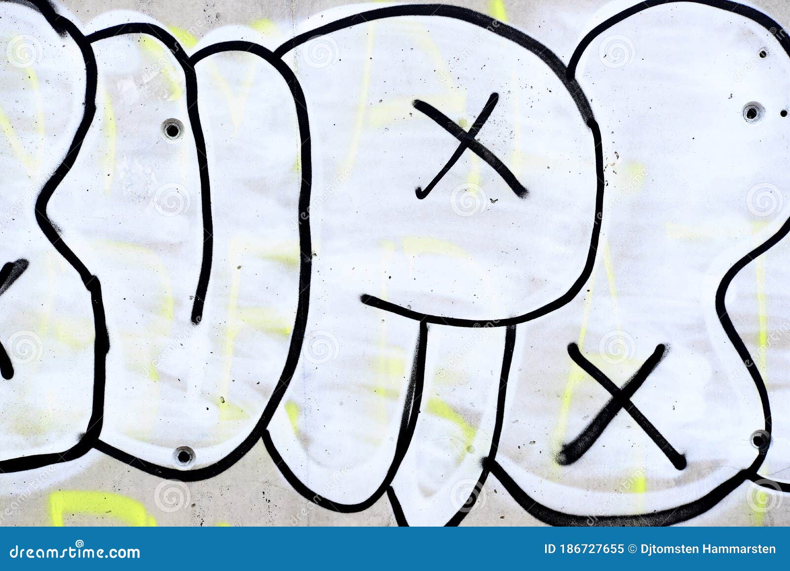 Graffiti mixed on the wall stock image. Image of designs - 186727655