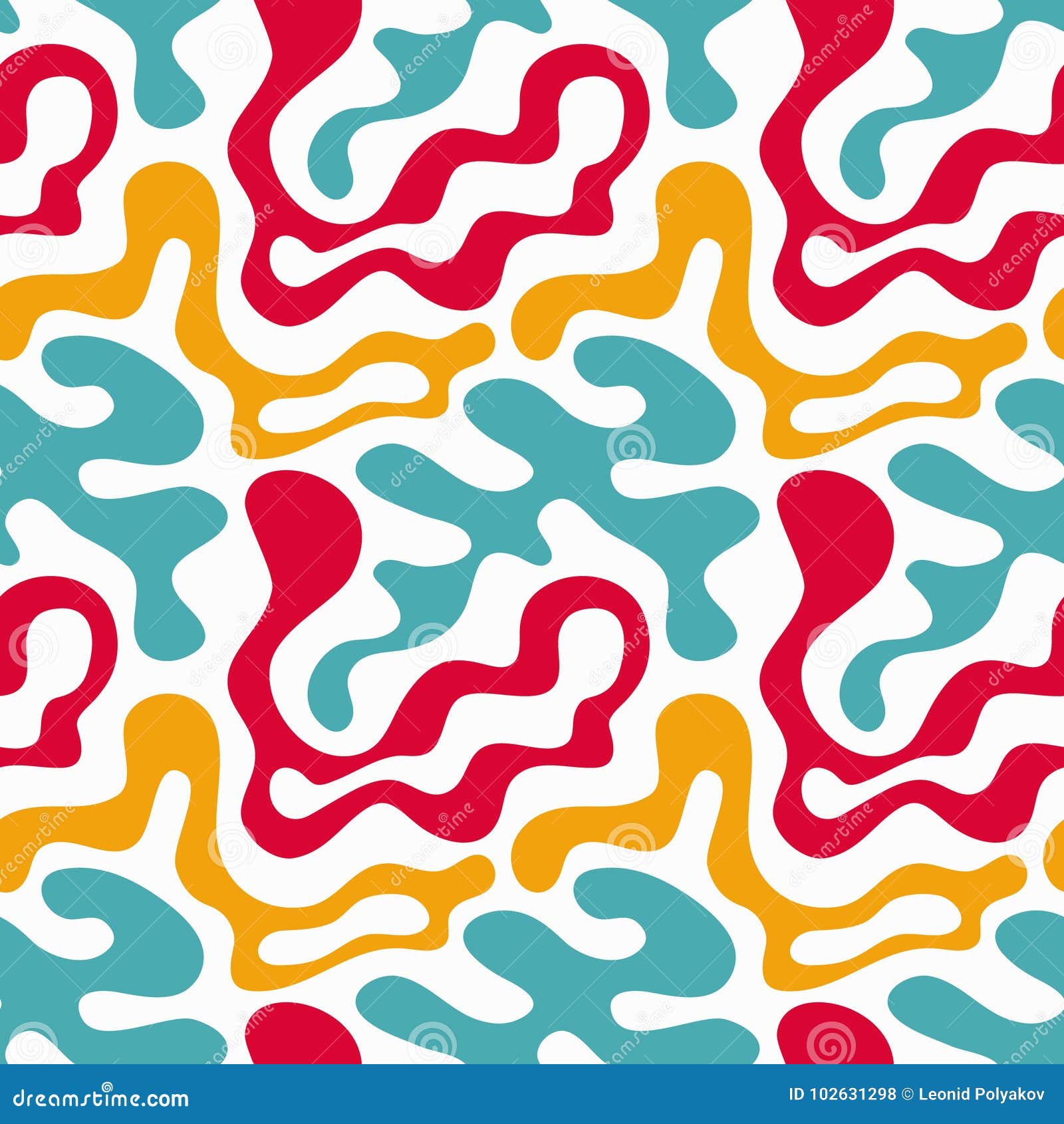 Graffiti Orange Bright Geometric Seamless Pattern Stock Vector ...