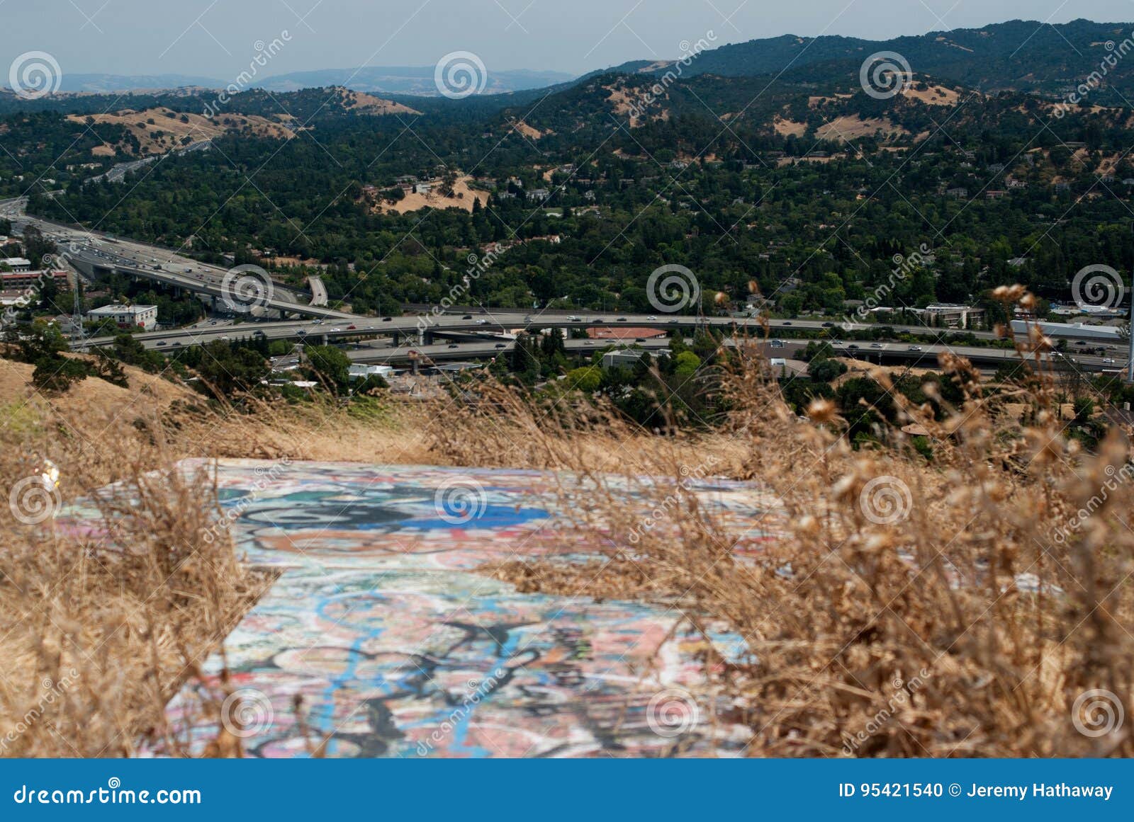 Graffiti over the Freeway stock photo. Image of freeway - 95421540