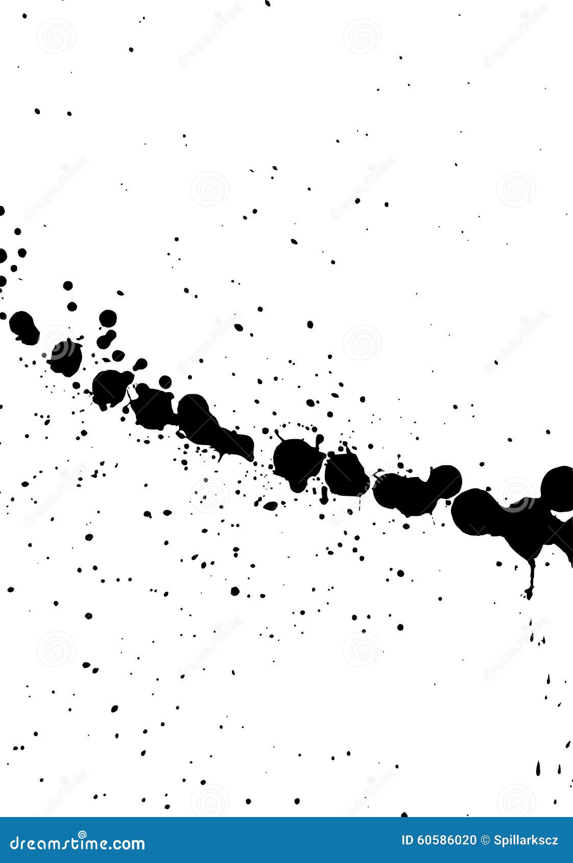 Graffiti Paint Splatter Pattern in Black Over White Stock Vector ...