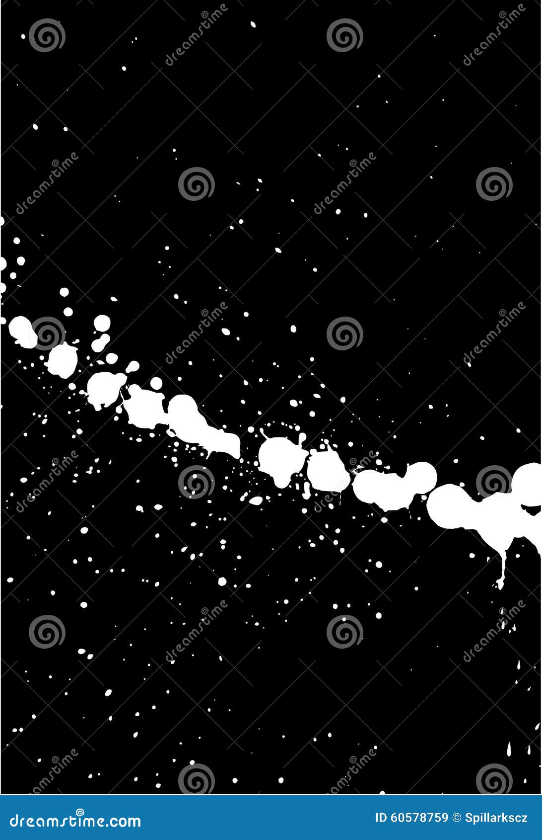 Graffiti Paint Splatter Pattern in White Over Black Stock Vector ...