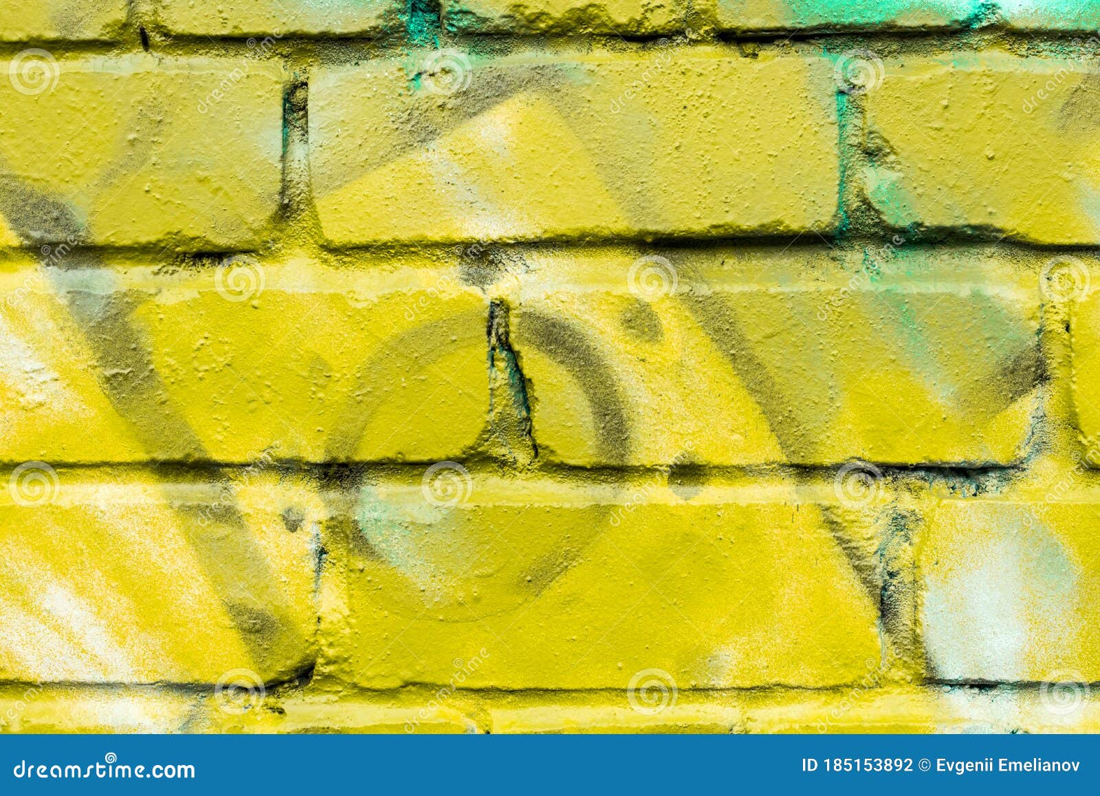 Graffiti Painted on a Brick Wall Texture Stock Photo - Image of grunge ...