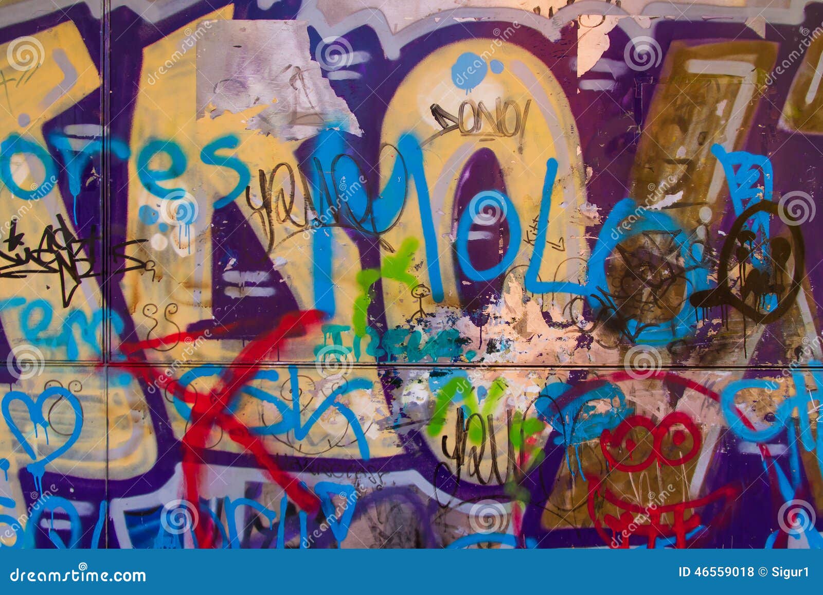 Graffiti Painted or Overlay Editorial Stock Photo - Image of creativity ...