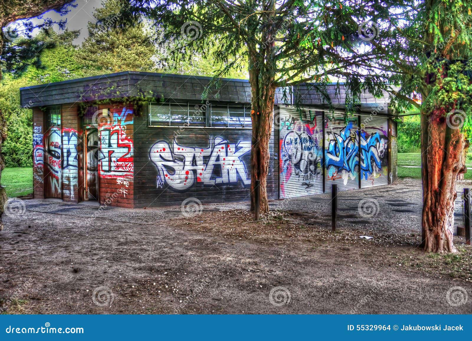 Graffiti Park editorial stock image. Image of garden - 55329964