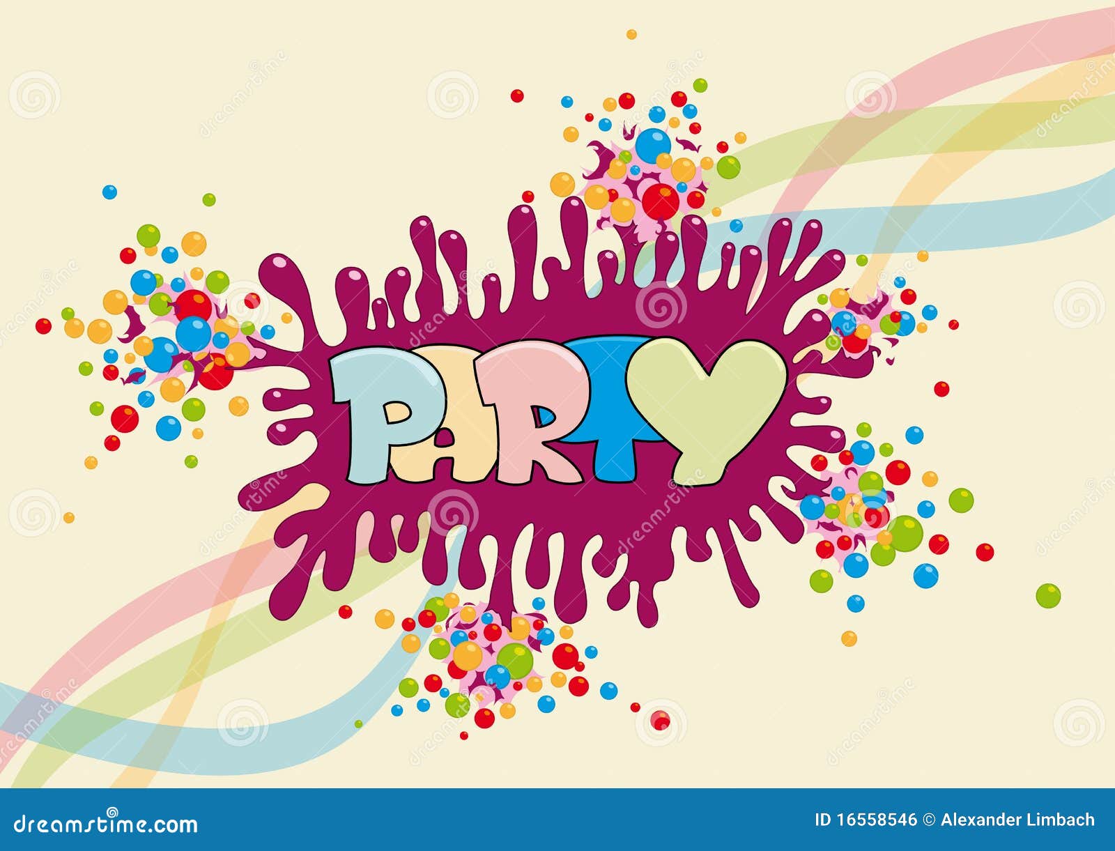Graffiti Party stock illustration. Illustration of clubbing - 16558546